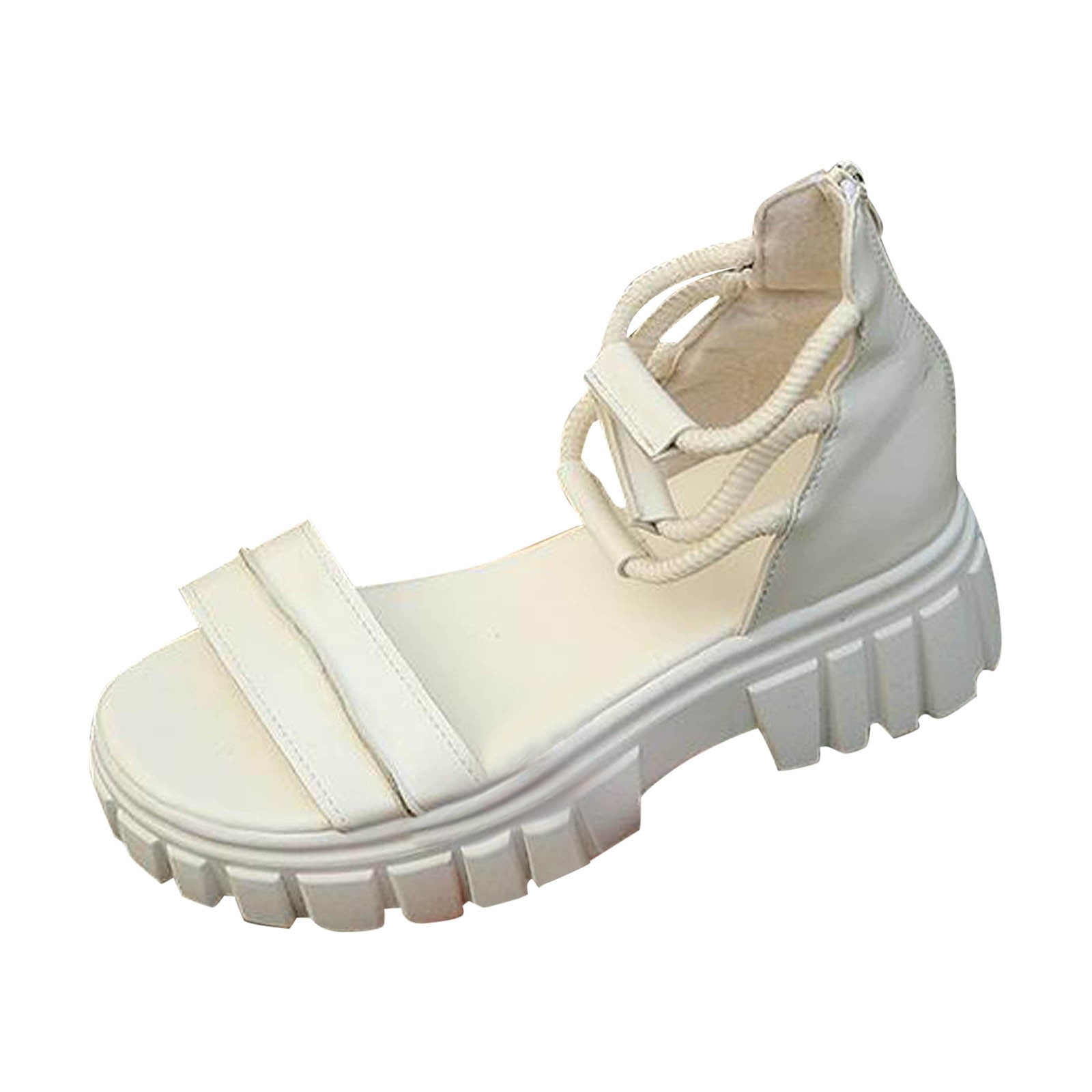 WNVMWI Sandals Women Sandles Summer Womens Thong Sandals White Shoes ...