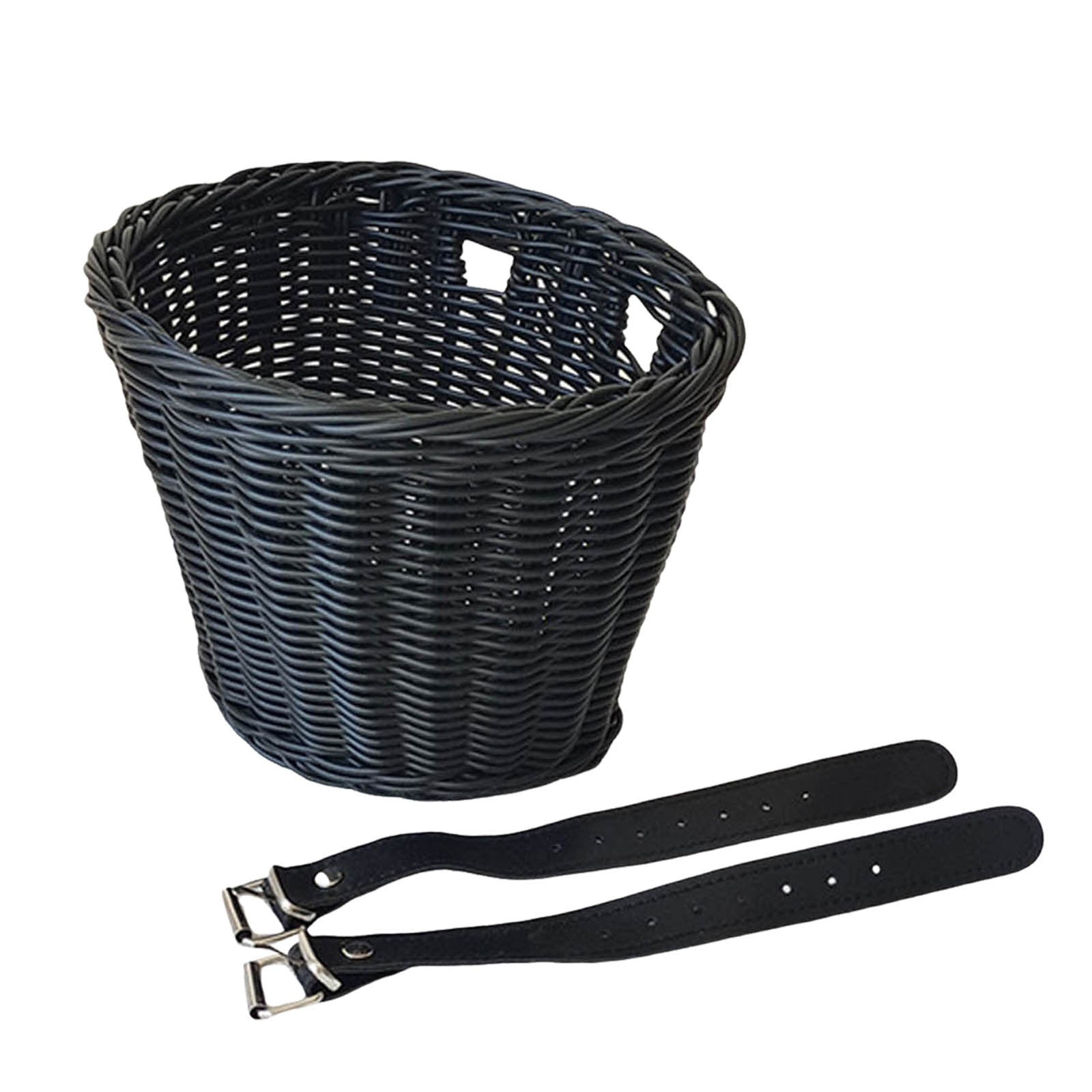 WNVMWI Storage Bins Kids Bike Front Decoration Storage Woven Front Cycling for Boys Riding ...