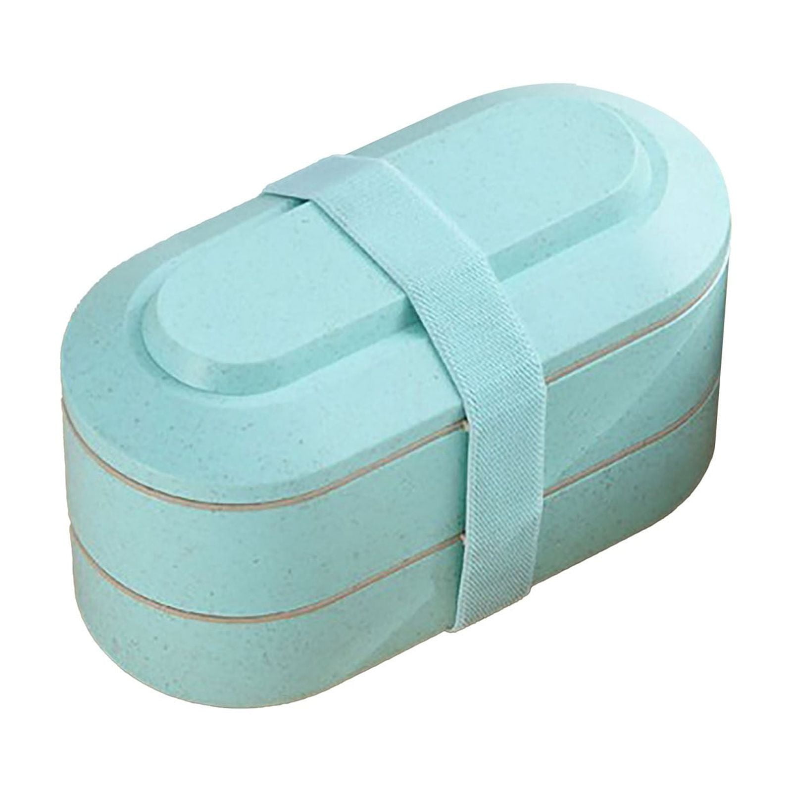 WNVMWI Storage Bins Microwavable 2 Layer Lunch Box with Compartments ...