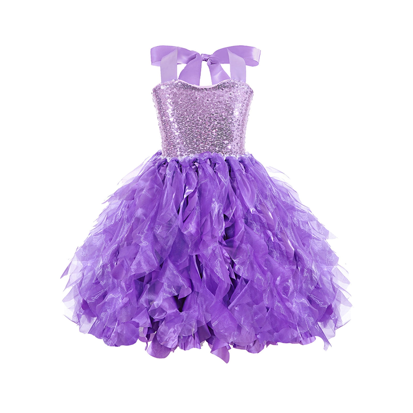 WNVMWI Summer Dresses for Girls Girls Fashion Sleeveless Tulle Dress ...