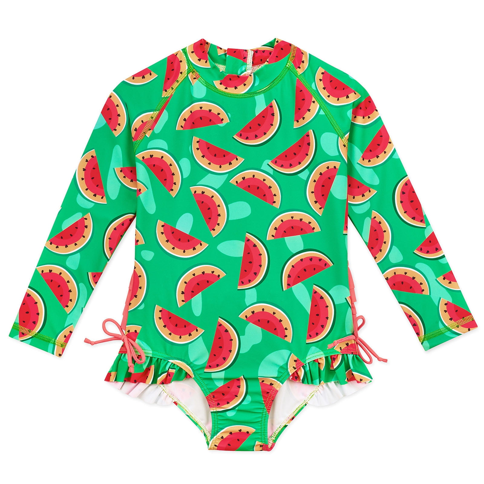 WNVMWI Swimming Suits for Girls Green Toddler Girls Swimsuit 1 Piece ...