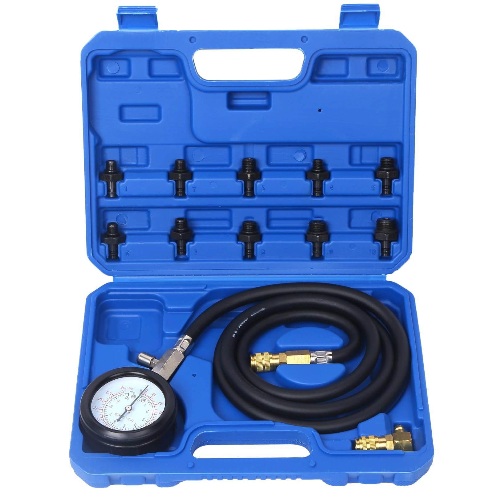 WNZ Oil Pressure Tester Tool, Oil Pressure Gauge kit, Pressure Test ...