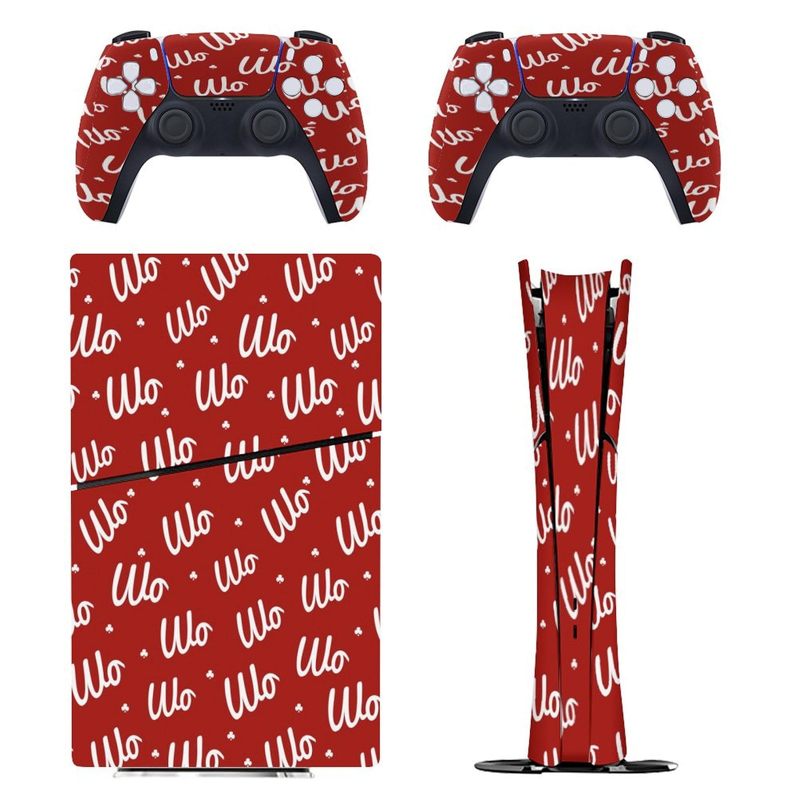 WO, Red PS5/PS5 Slim Digital Disc Skin Sticker For Console And ...