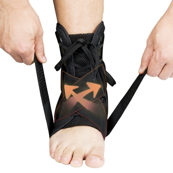 WOAEETY 1 PC Ankle Brace with Splint With 3D Weave Elastic Bandage ...