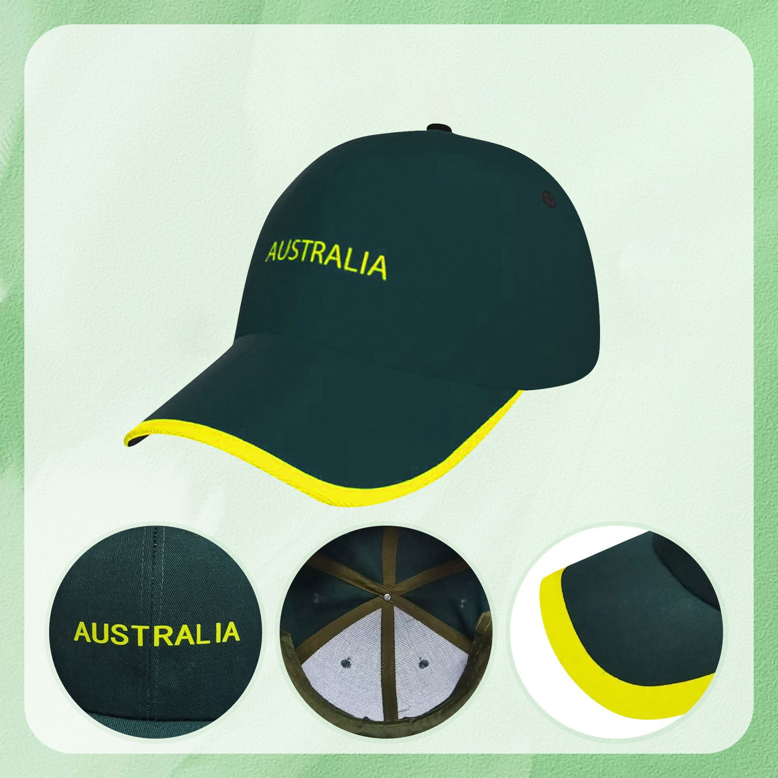 WOAMG Australian Baseball Cap Australian Breakdancer Hat Embroidered ...