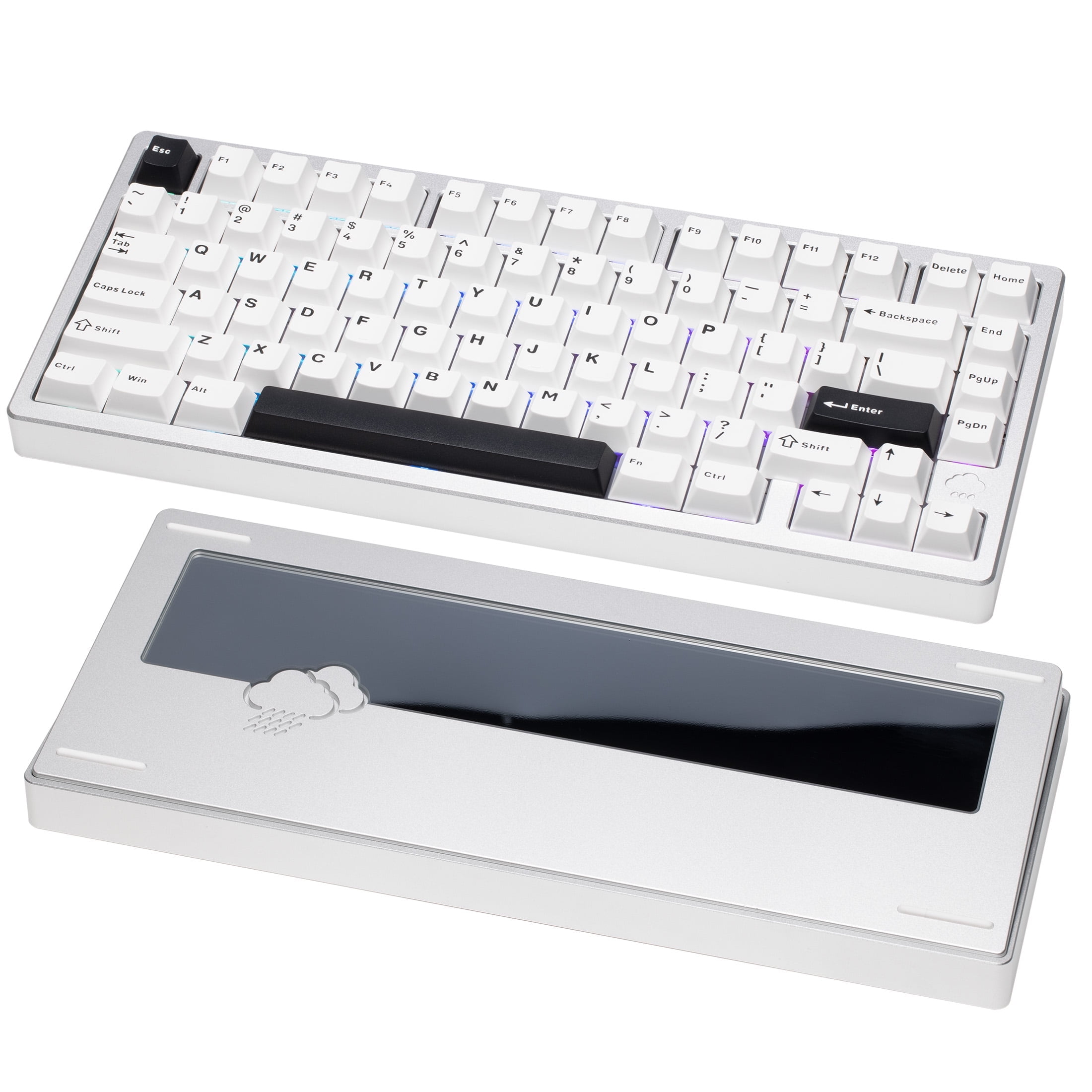 WOBKEY Rainy75 75% CNC Aluminum Tri-Mode Custom Mechanical Keyboard, 75 ...