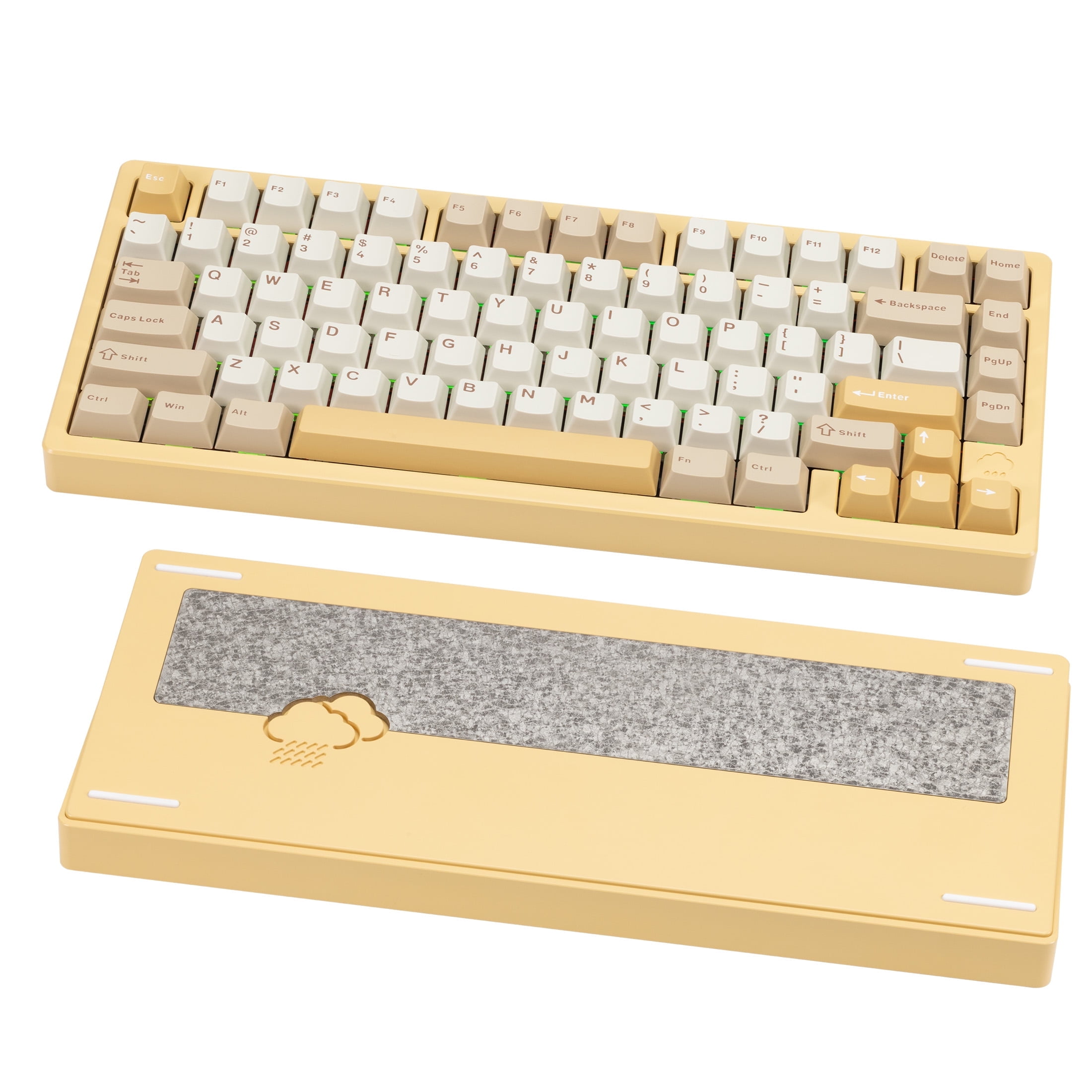 WOBKEY Rainy75 75% CNC Aluminum Tri-Mode Custom Mechanical Keyboard, 75 ...