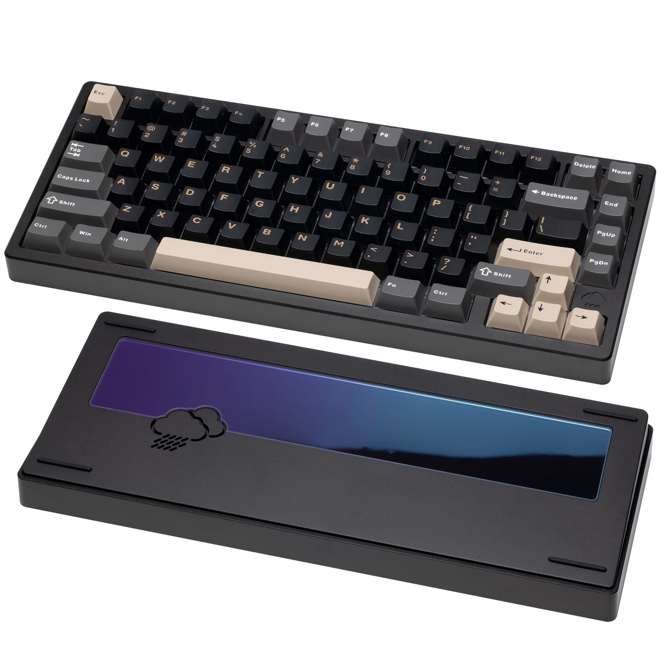 WOBKEY Rainy75 75% CNC Aluminum Tri-Mode Custom Mechanical Keyboard, 75 ...