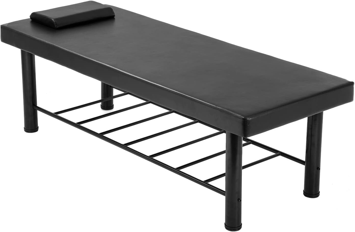 WOBLUU Metal Frame Massage Table Stationary Massage Bed 75" L 30" W 4 ...
