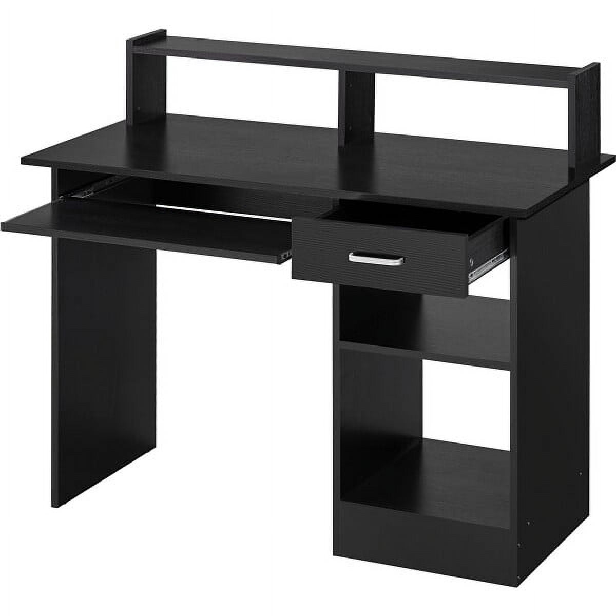 WOBLUU Modern Office Computer Desk with a Convenient Storage Drawer and ...