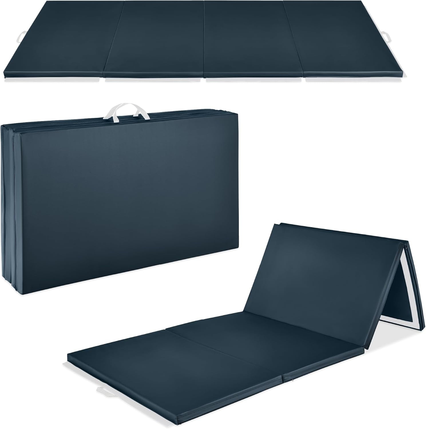 WOBLUU Superior Quality 10ft x 4ft x 2in 4-Panel Foldable Gym Mats: The ...
