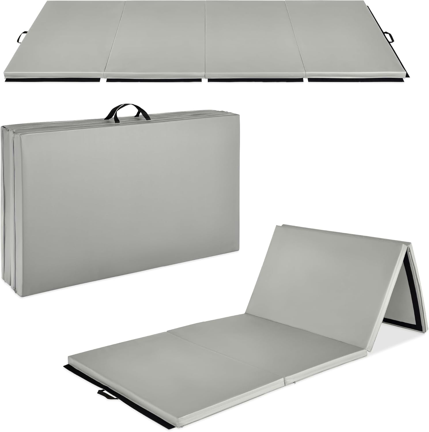 WOBLUU Superior Quality 10ft x 4ft x 2in 4-Panel Foldable Gym Mats: The ...