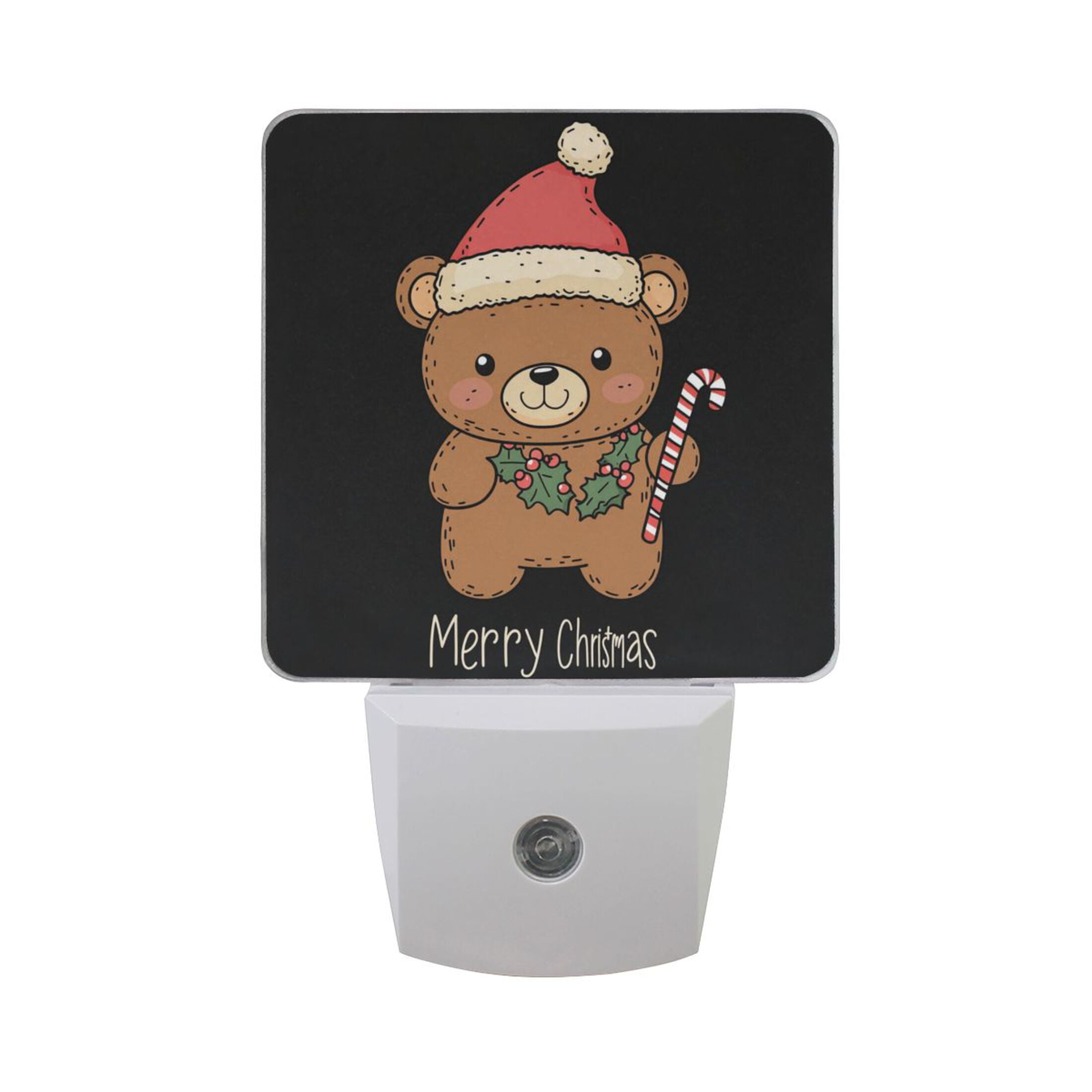 WOBOGO A Cute Teddy Bear LED Night Light 2 Pcs Set 0.5 Watt Wall Plug ...