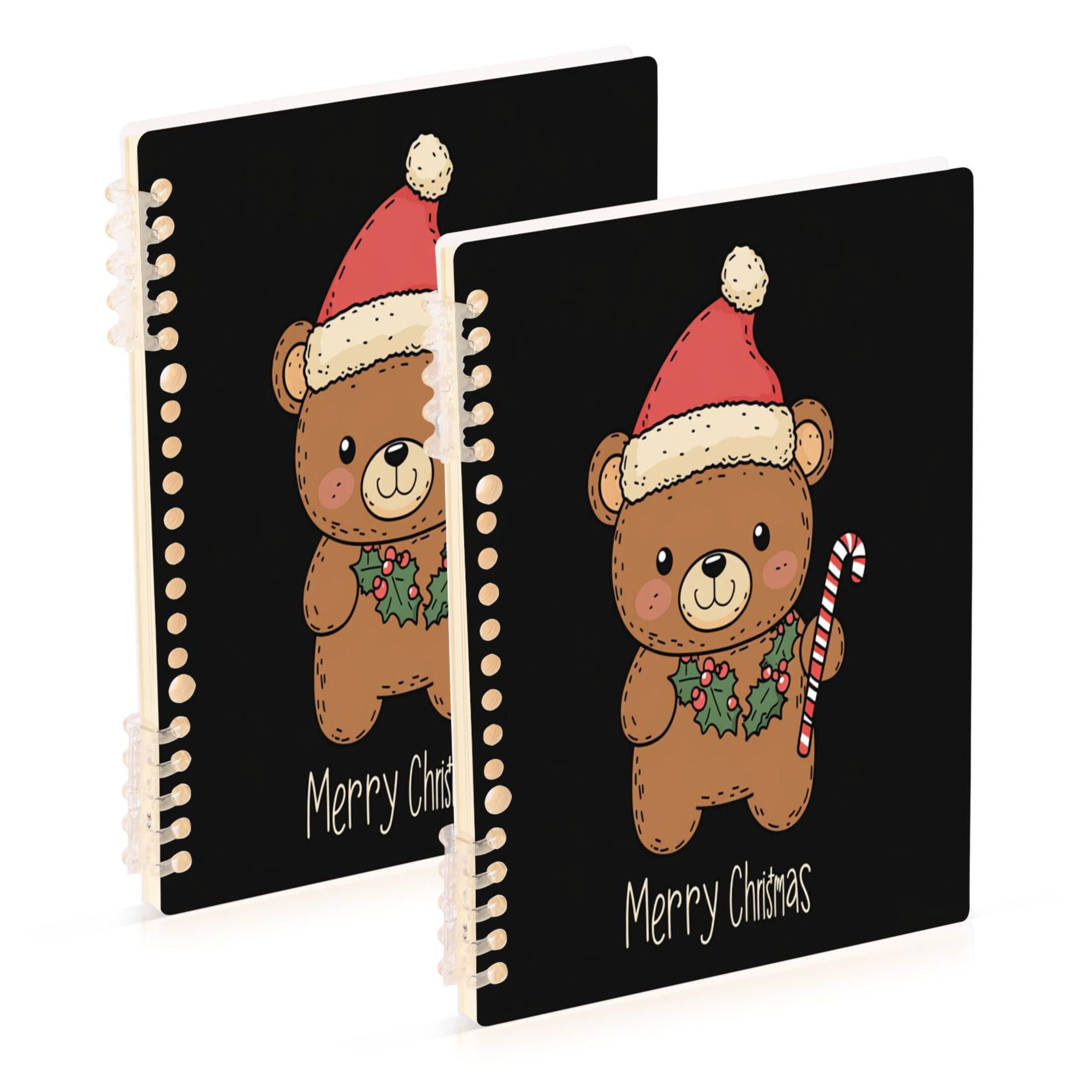 WOBOGO A Cute Teddy Bear Notebook College Horizontal Grid Paper Ink ...