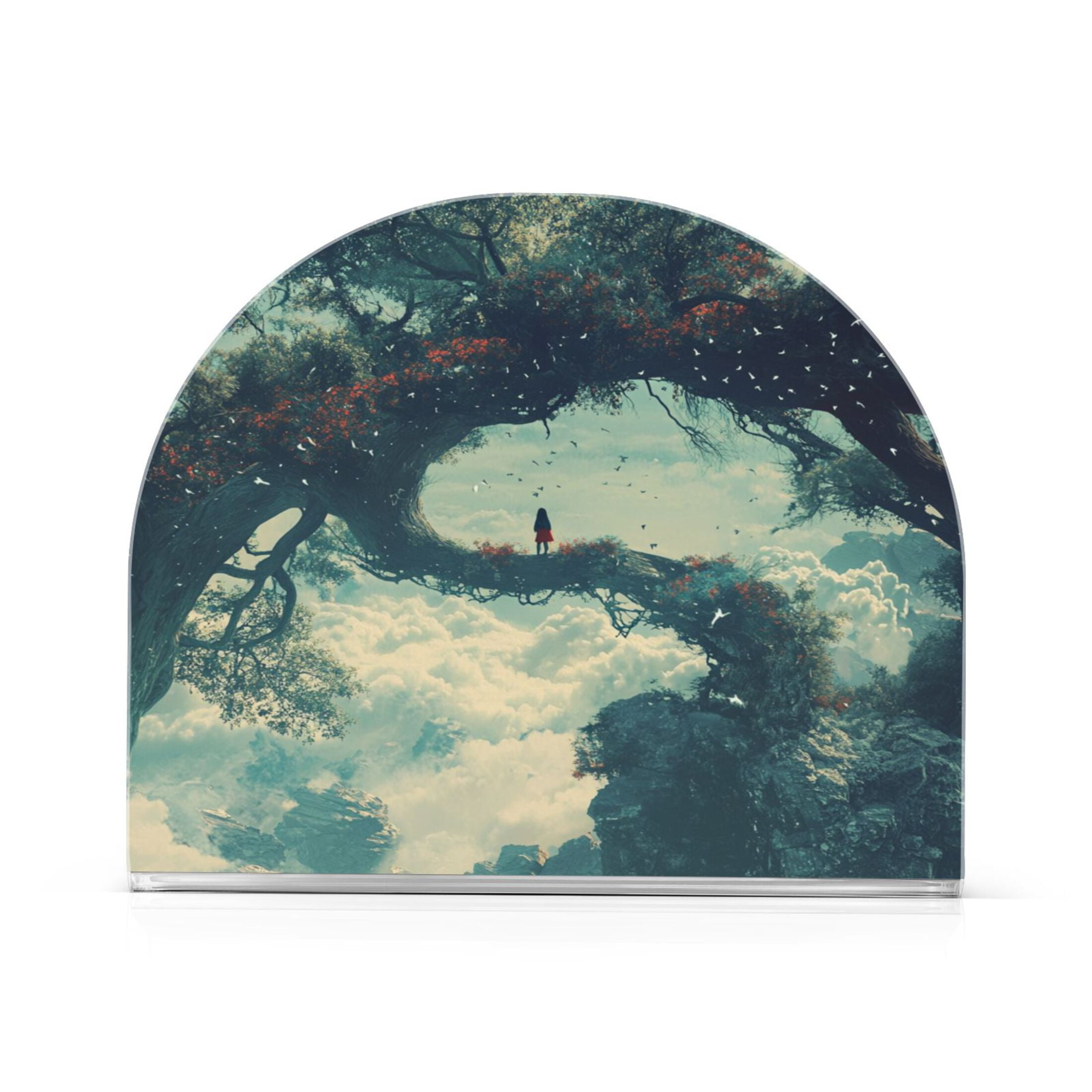 WOBOGO A Giant Tree in The Sky Clear Acrylic Napkin Holder Kitchen ...