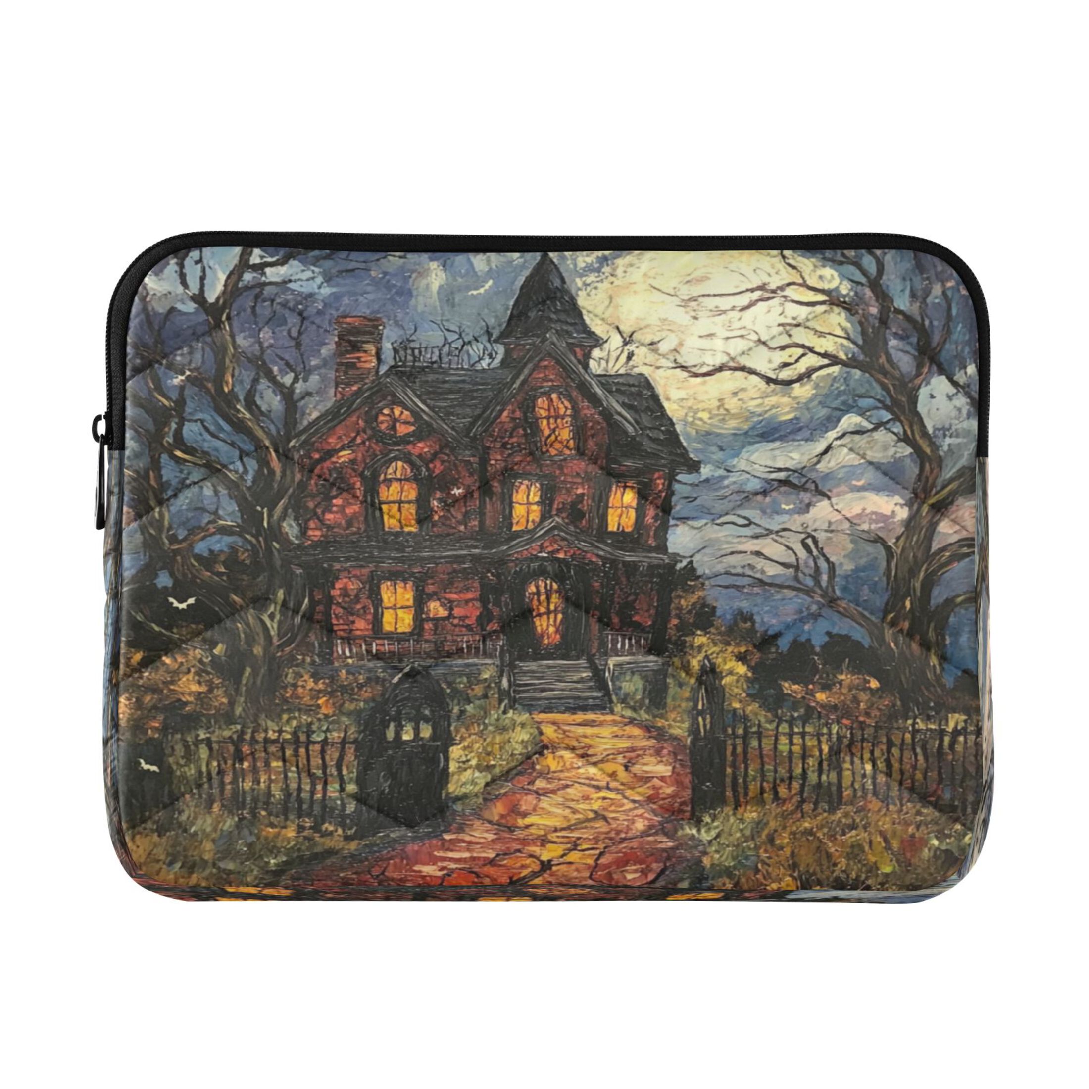 WOBOGO A Haunted House Laptop Sleeve 15.7 inch Lightweight Zipper ...