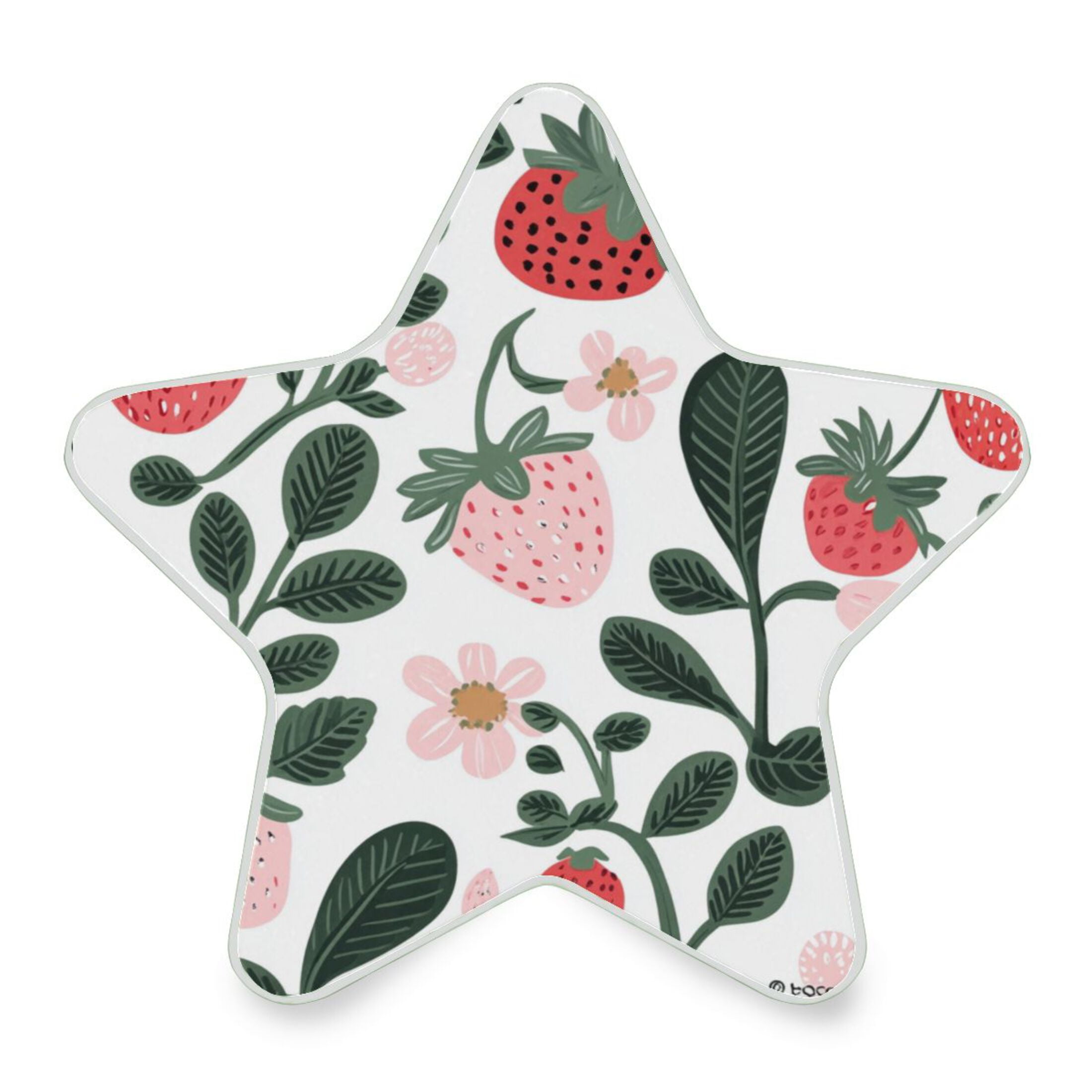 WOBOGO A Seamless Pattern with Cute Strawberries LED Star Night Light 0 ...