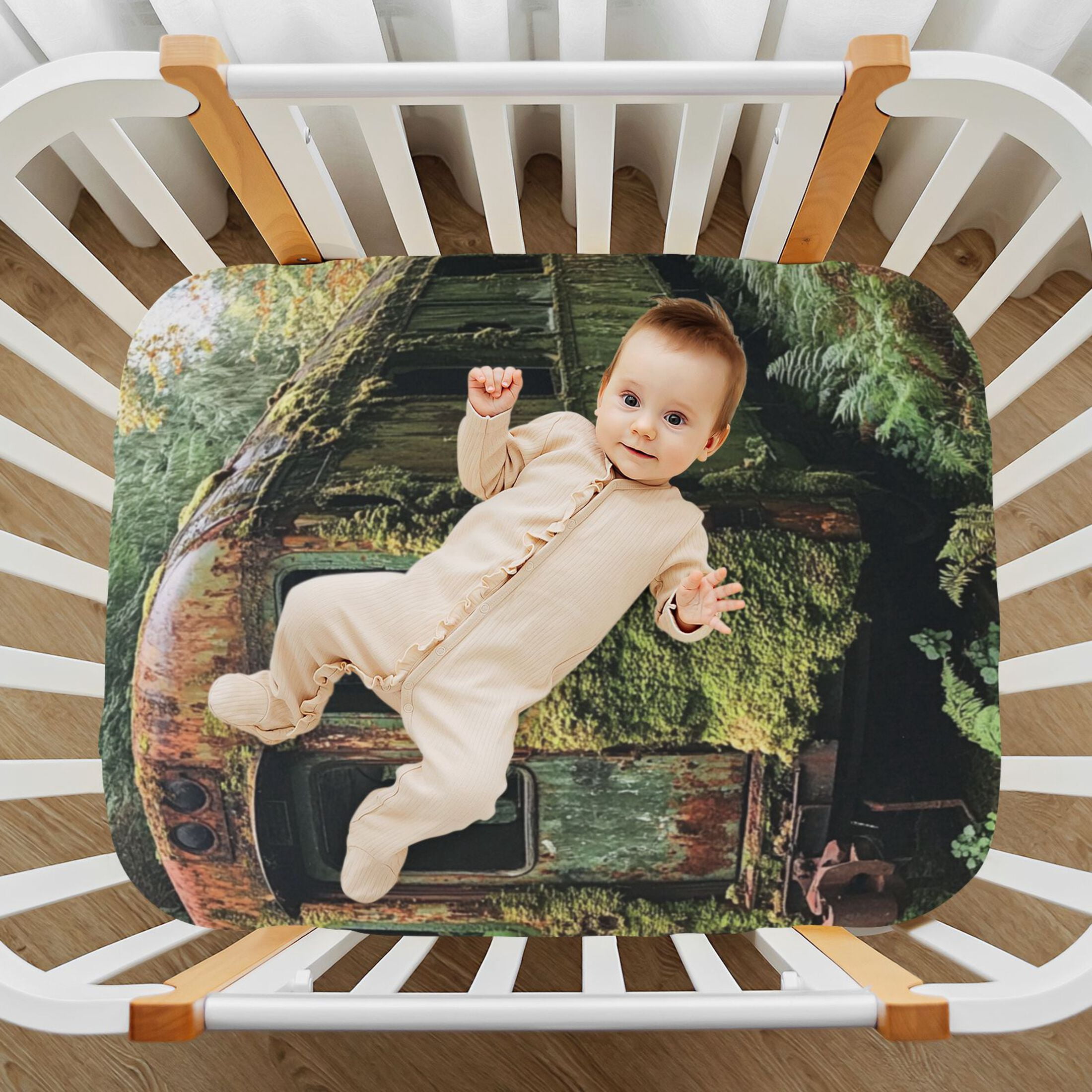 WOBOGO Abandoned Train Car Baby Crib Sheets Super Soft Microfiber ...