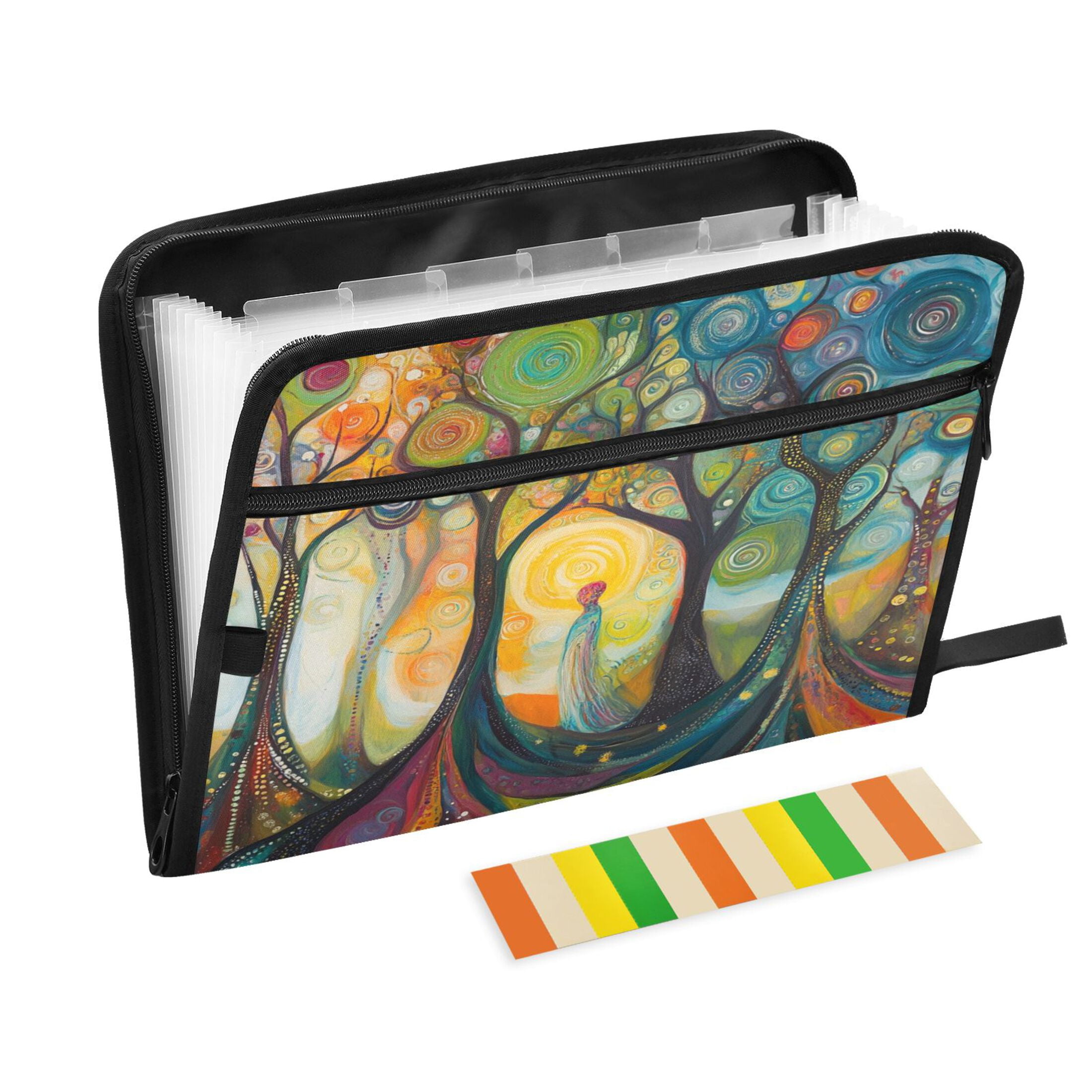 WOBOGO Abstract Forest Expanding File Folder Letter Size Accordion ...