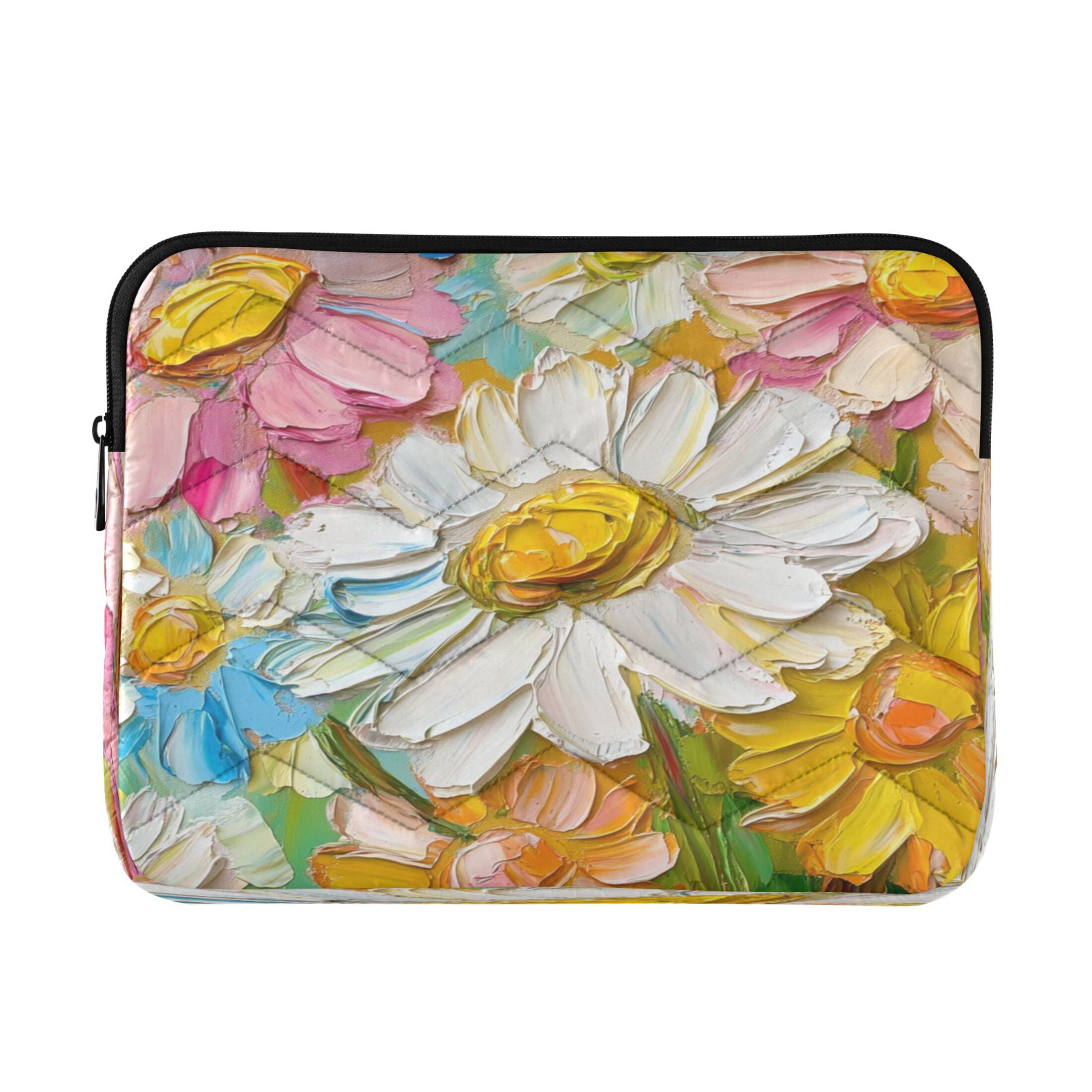 WOBOGO Abstract Oil Painting Flowers Laptop Sleeve 13.4 inch ...