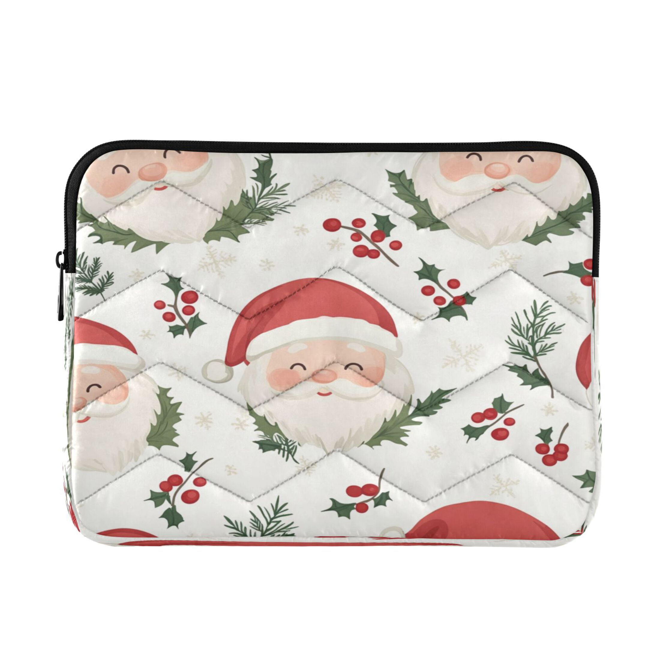 WOBOGO Adorable Cartoon Santa Claus Faces Laptop Sleeve 15.7 inch ...