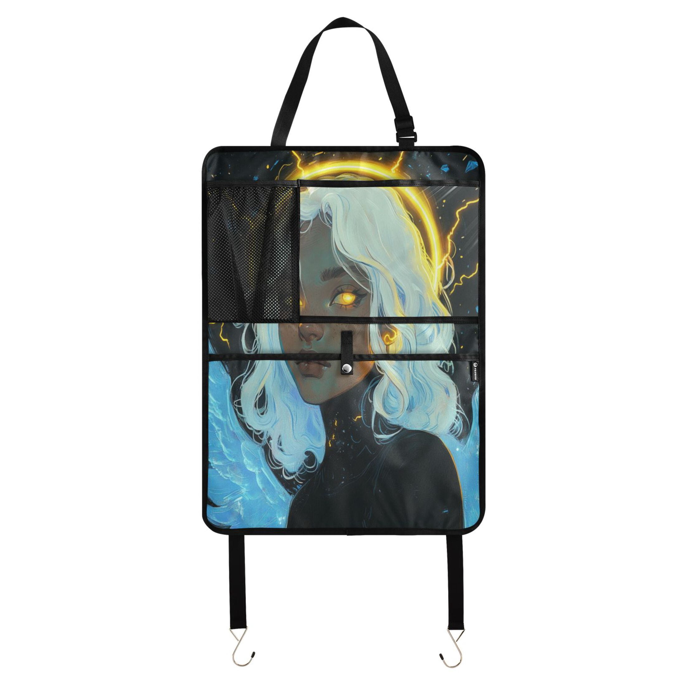 WOBOGO An Angelic Figure with Wings Backseat Car Organizer 2 PCS Footed ...