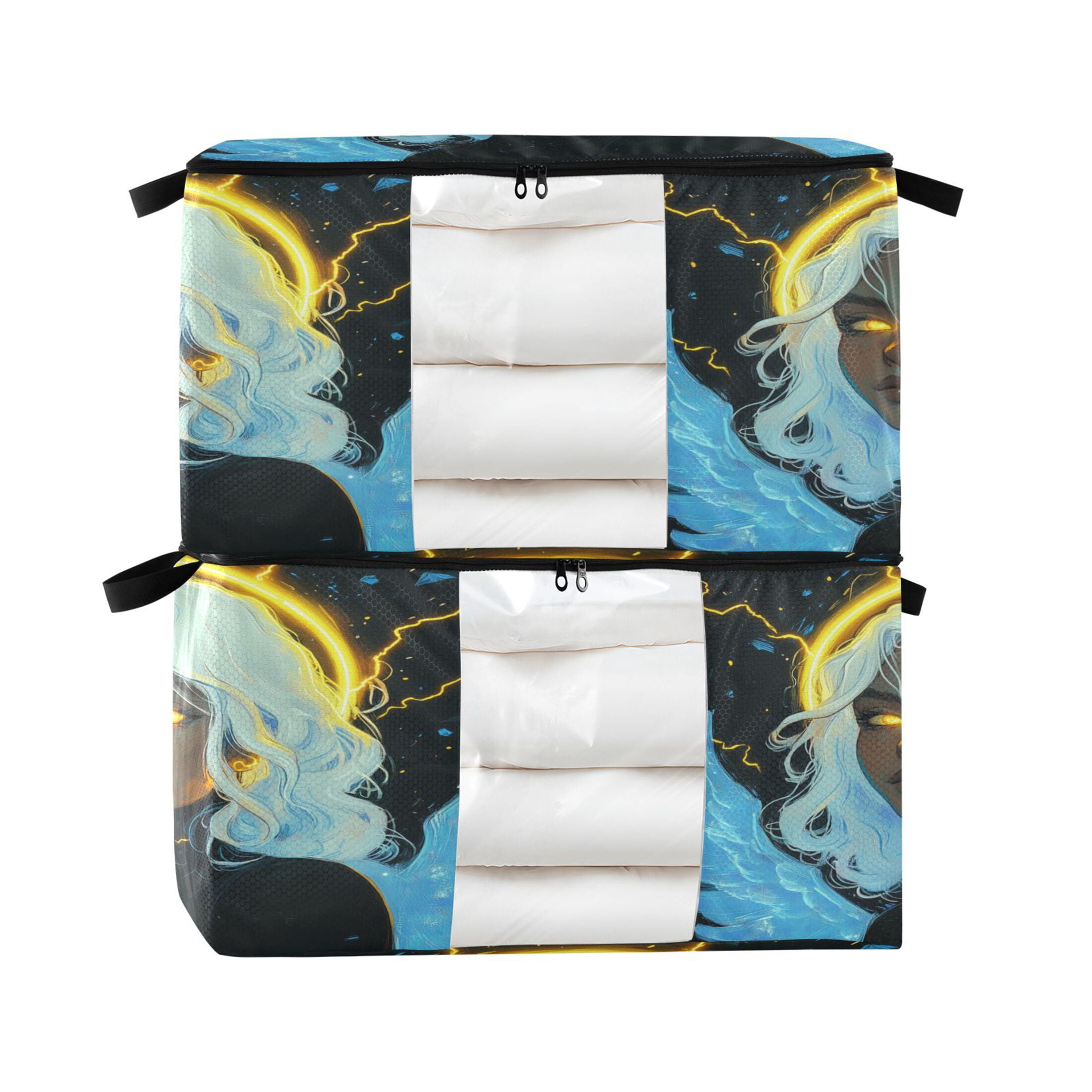 WOBOGO An Angelic Figure with Wings Clothes Storage 2Pack Foldable ...