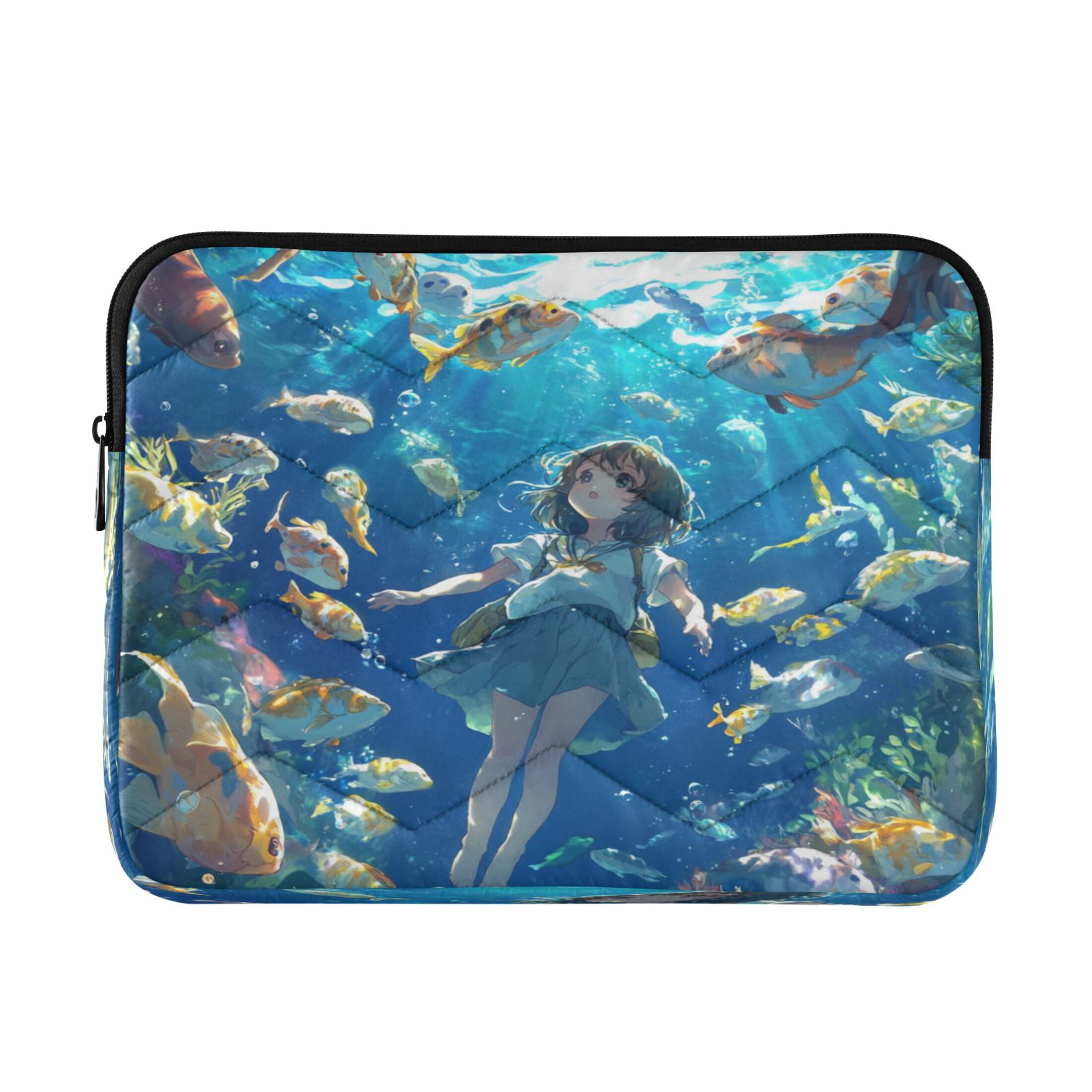 WOBOGO An Undersea World Lass Laptop Sleeve 13.4 inch Lightweight ...