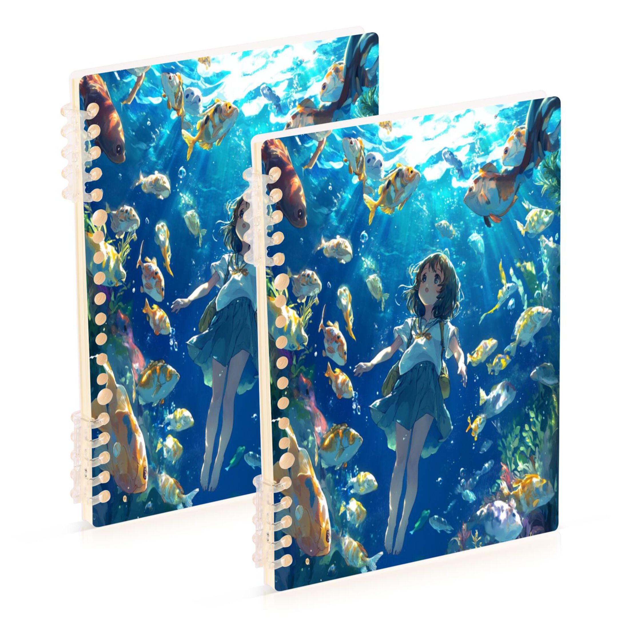 WOBOGO An Undersea World Lass Notebook College Horizontal Grid Paper ...