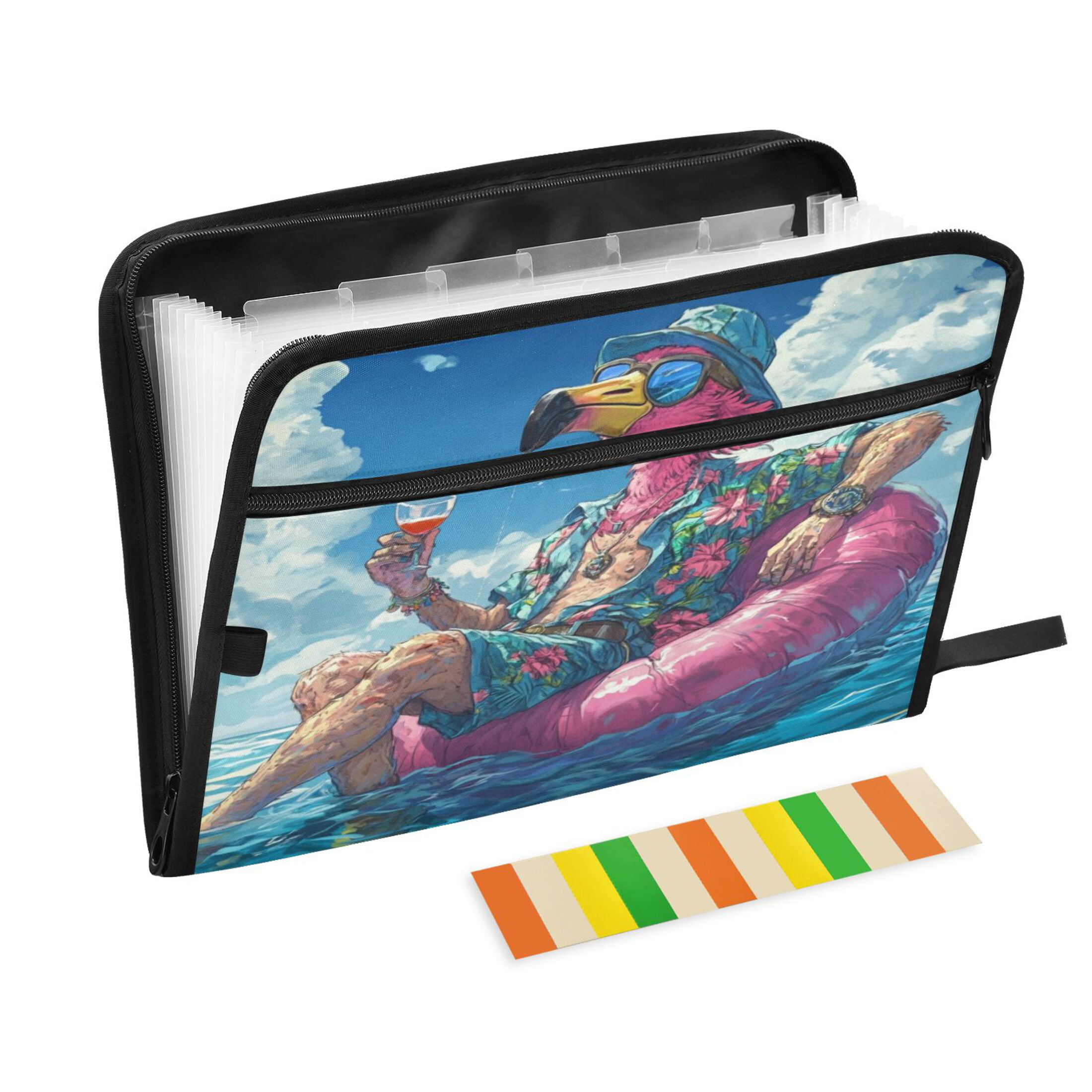 WOBOGO Anime Flamingo Expanding File Folder Letter Size Accordion ...