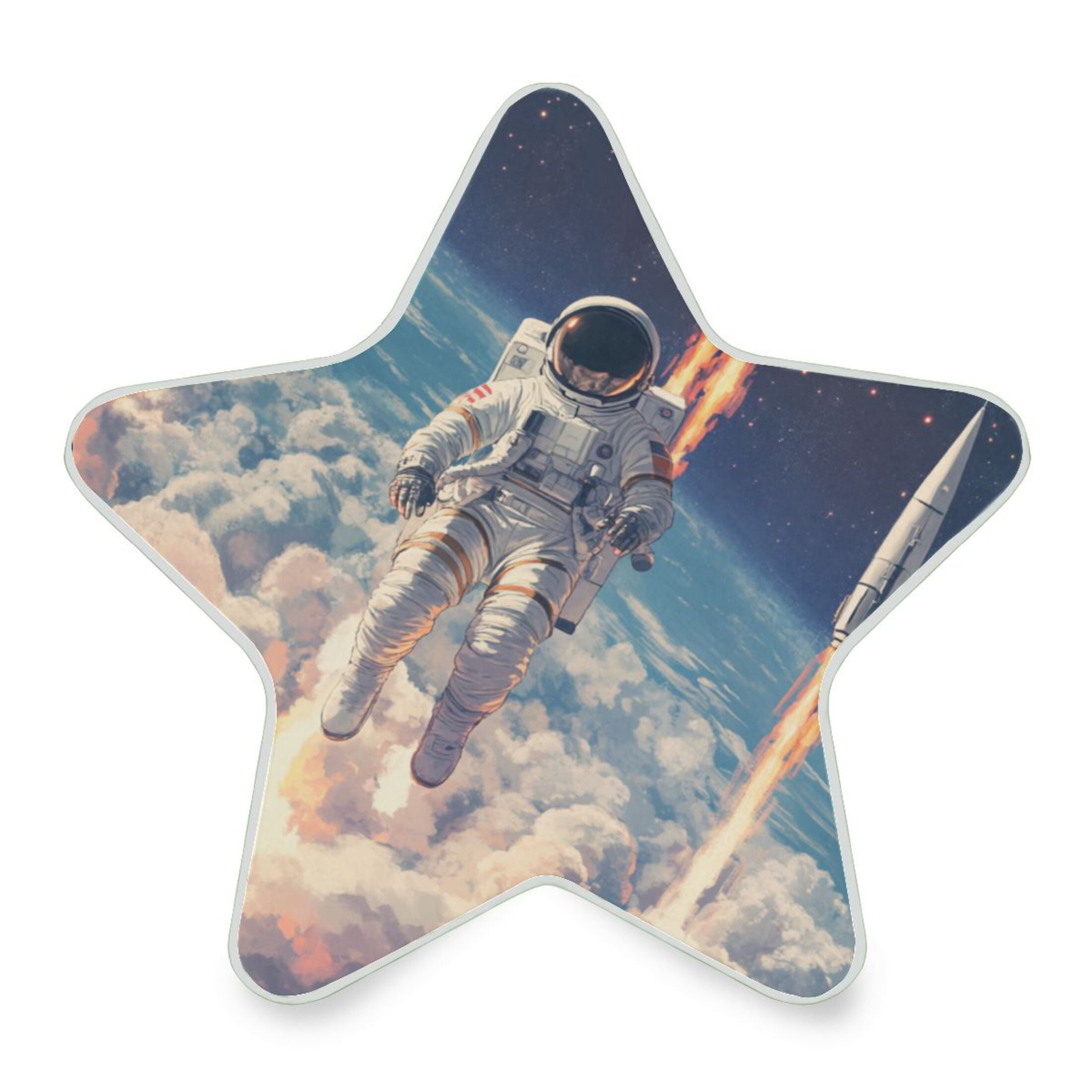 WOBOGO Astronauts Fly Into Space LED Star Night Light 0.2 Watt Wall ...