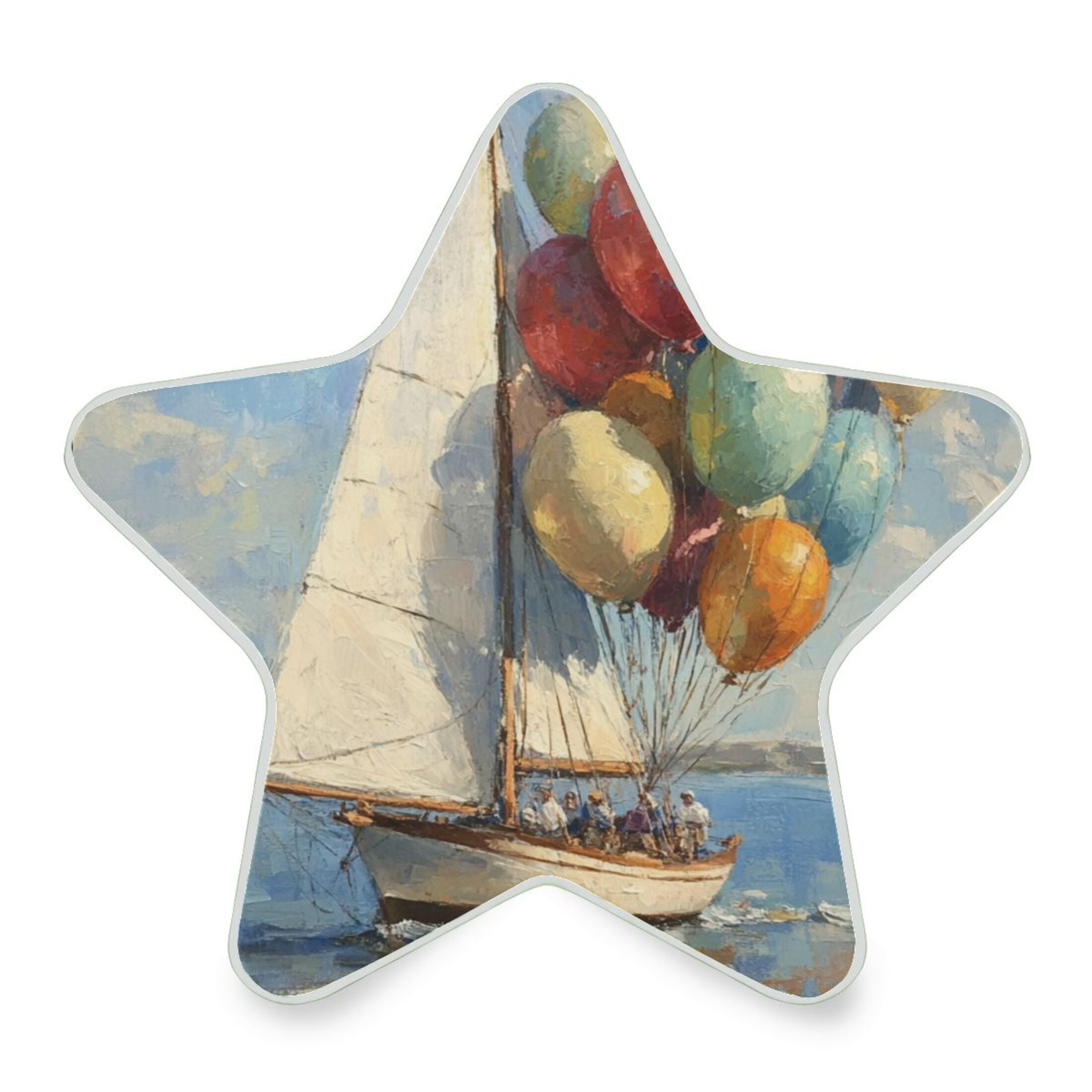 WOBOGO Balloon Sailing LED Star Night Light 0.2 Watt Wall Plug Dusk to Dawn Auto Switch ...