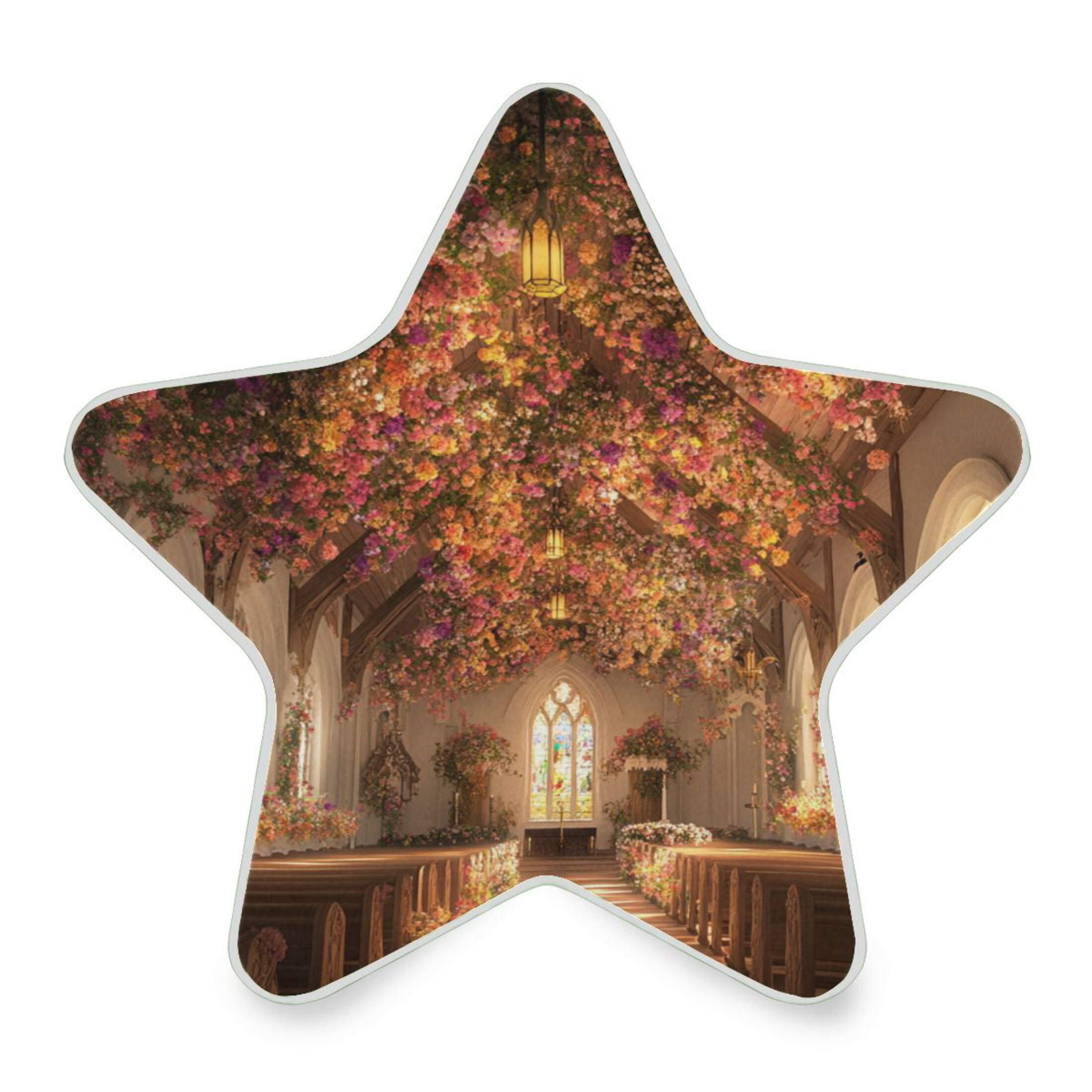 WOBOGO Beautiful Church LED Star Night Light 0.2 Watt Wall Plug Dusk to ...
