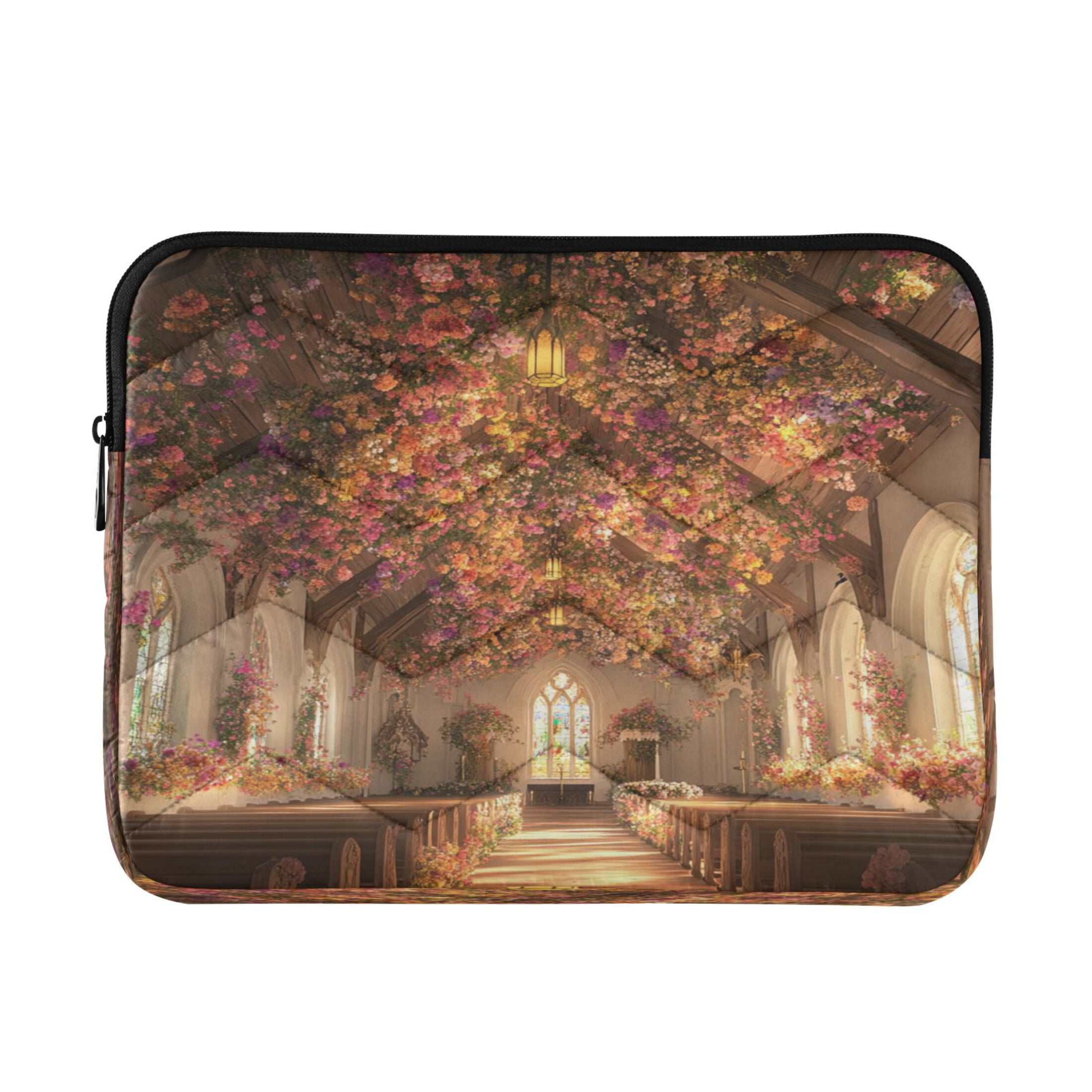 WOBOGO Beautiful Church Laptop Sleeve 13.4 inch Lightweight Zipper ...
