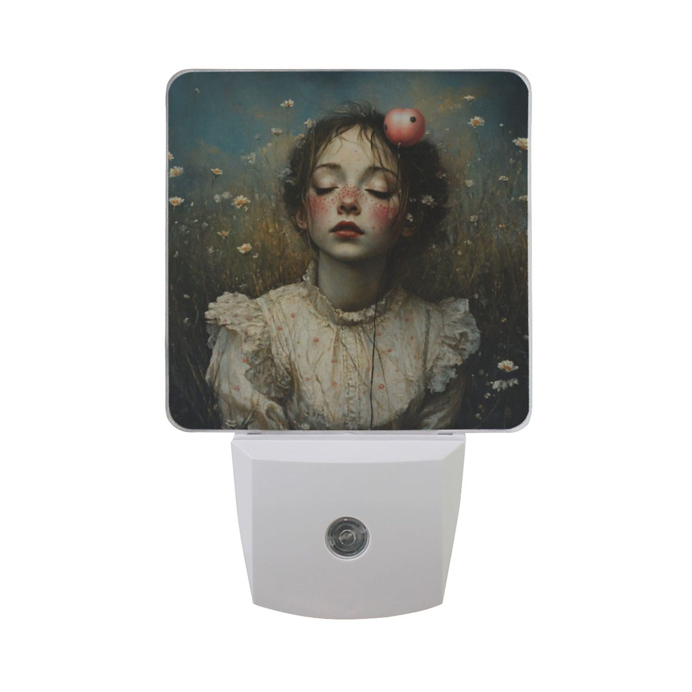 WOBOGO Beautiful Lass LED Night Light 2 Pcs Set 0.5 Watt Wall Plug in ...