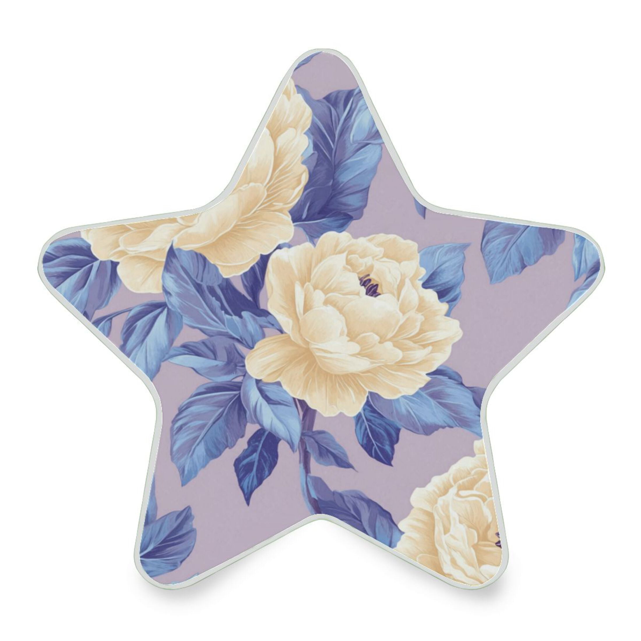 WOBOGO Beige Peony LED Star Night Light 0.2 Watt Wall Plug Dusk to Dawn ...