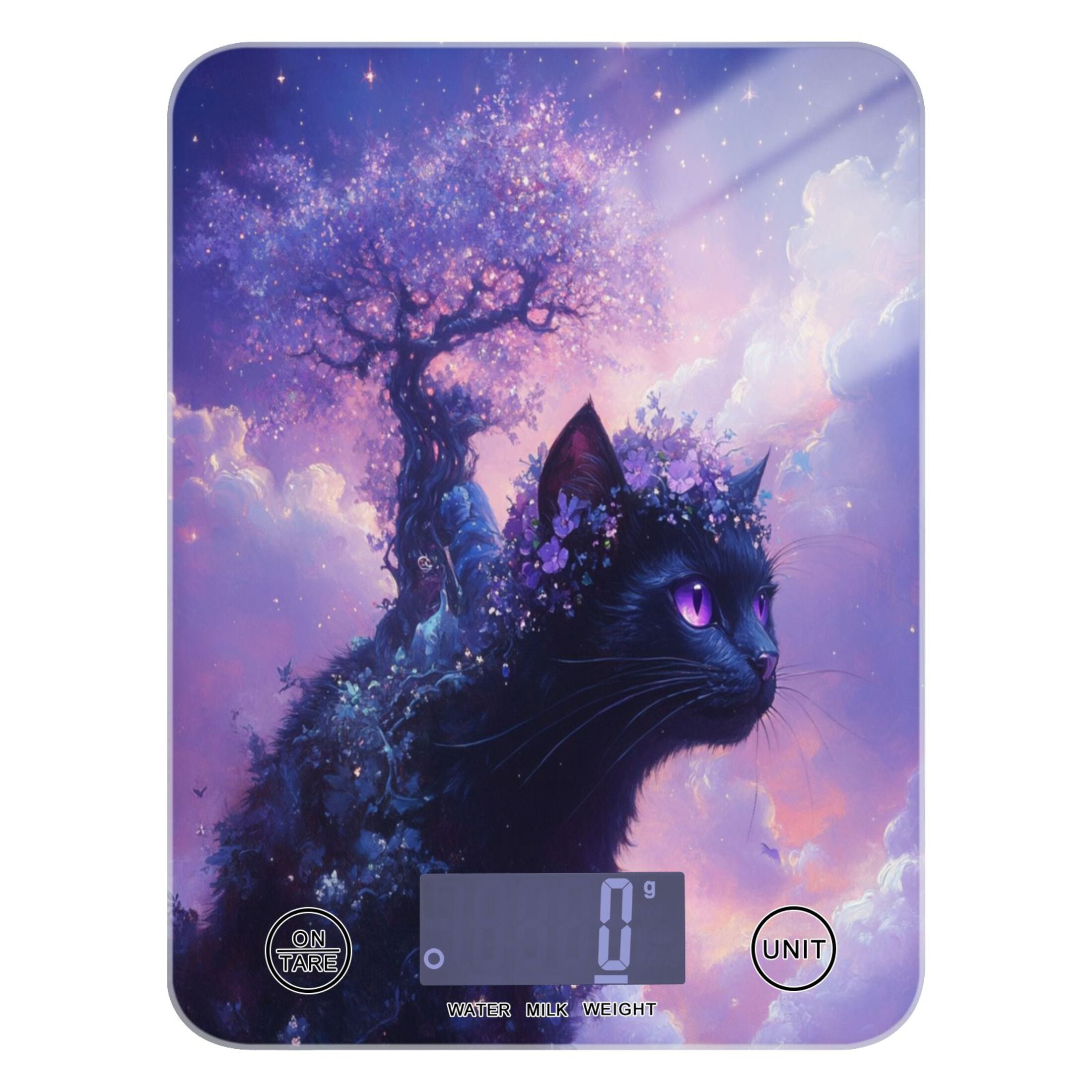 WOBOGO Black Cat Goblin Kitchen Scale Digital Gram and Ounce Weighing ...