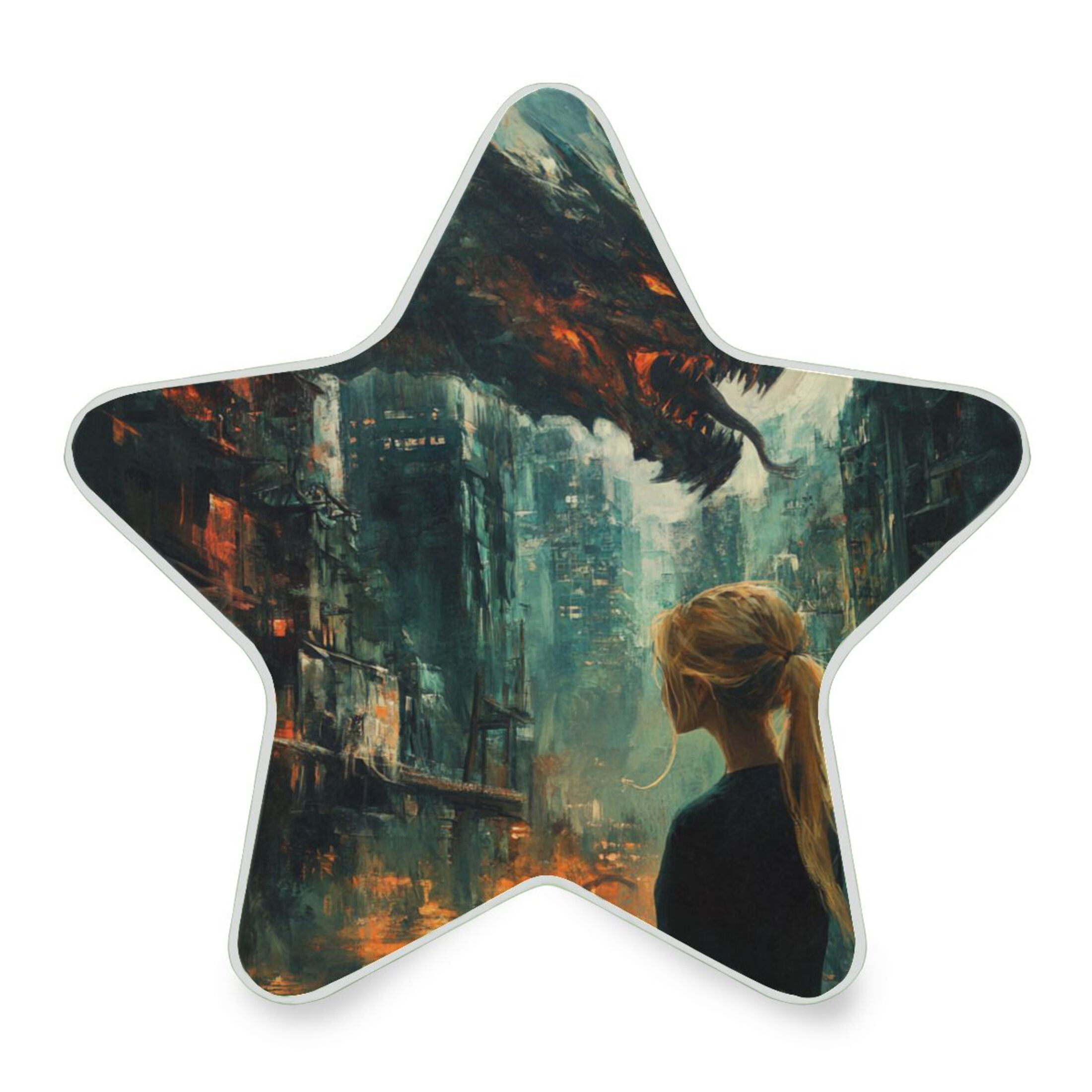 WOBOGO Black Dragon LED Star Night Light 0.2 Watt Wall Plug Dusk to ...