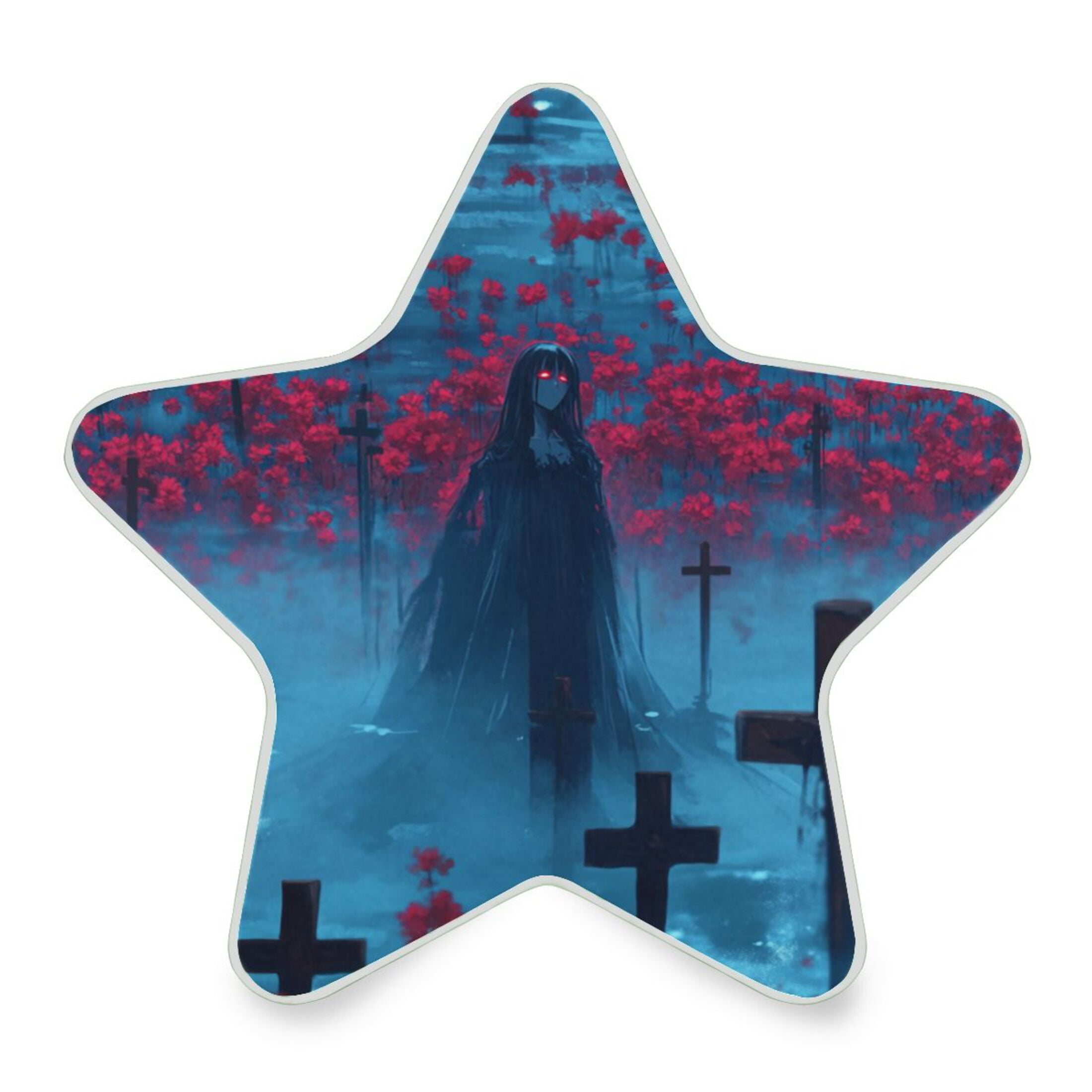 WOBOGO Black Haired Lass LED Star Night Light 0.2 Watt Wall Plug Dusk ...