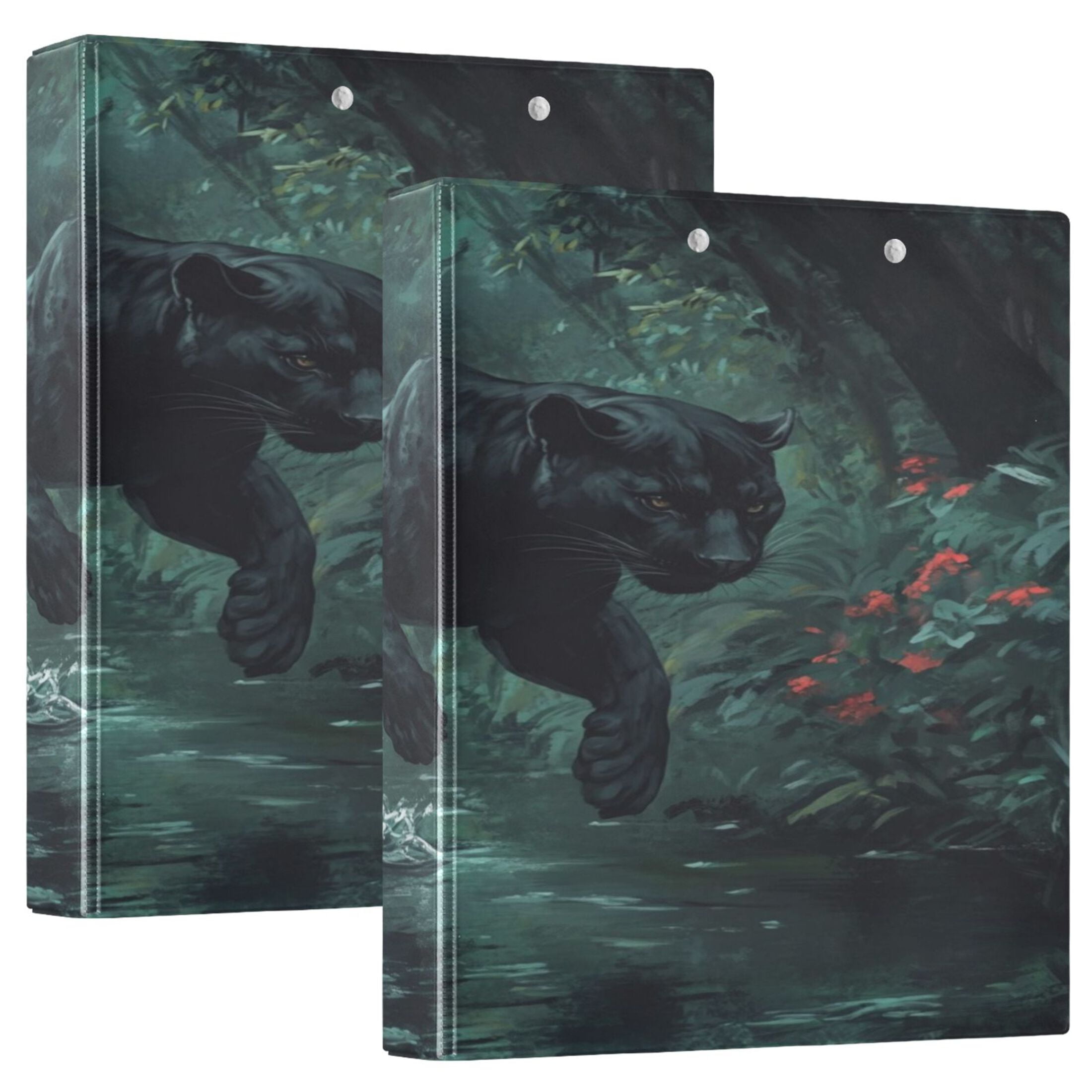 WOBOGO Black Panther Leaping over Water File Folders Extra Large ...