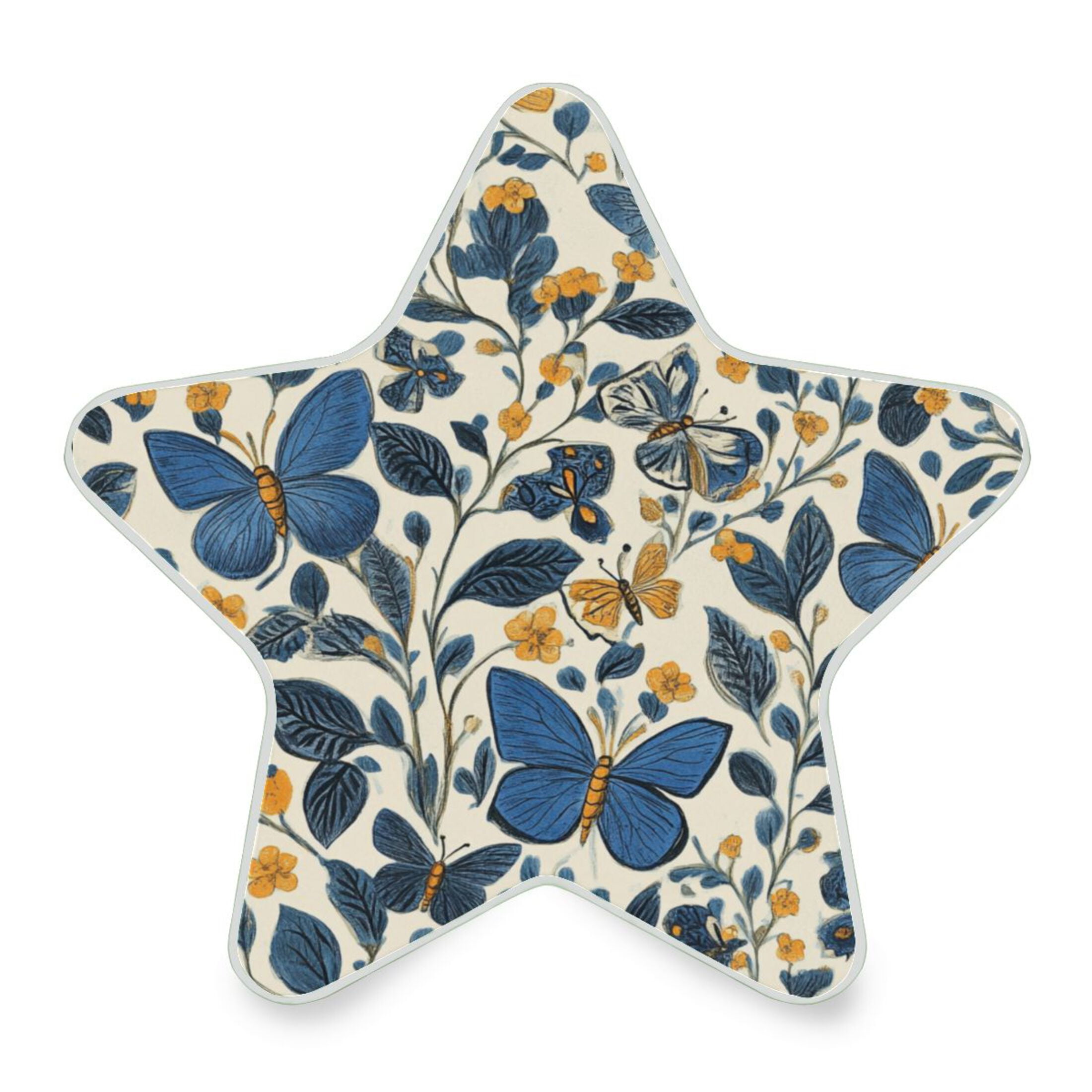 WOBOGO Blue Butterflies Pattern LED Star Night Light 0.2 Watt Wall Plug ...