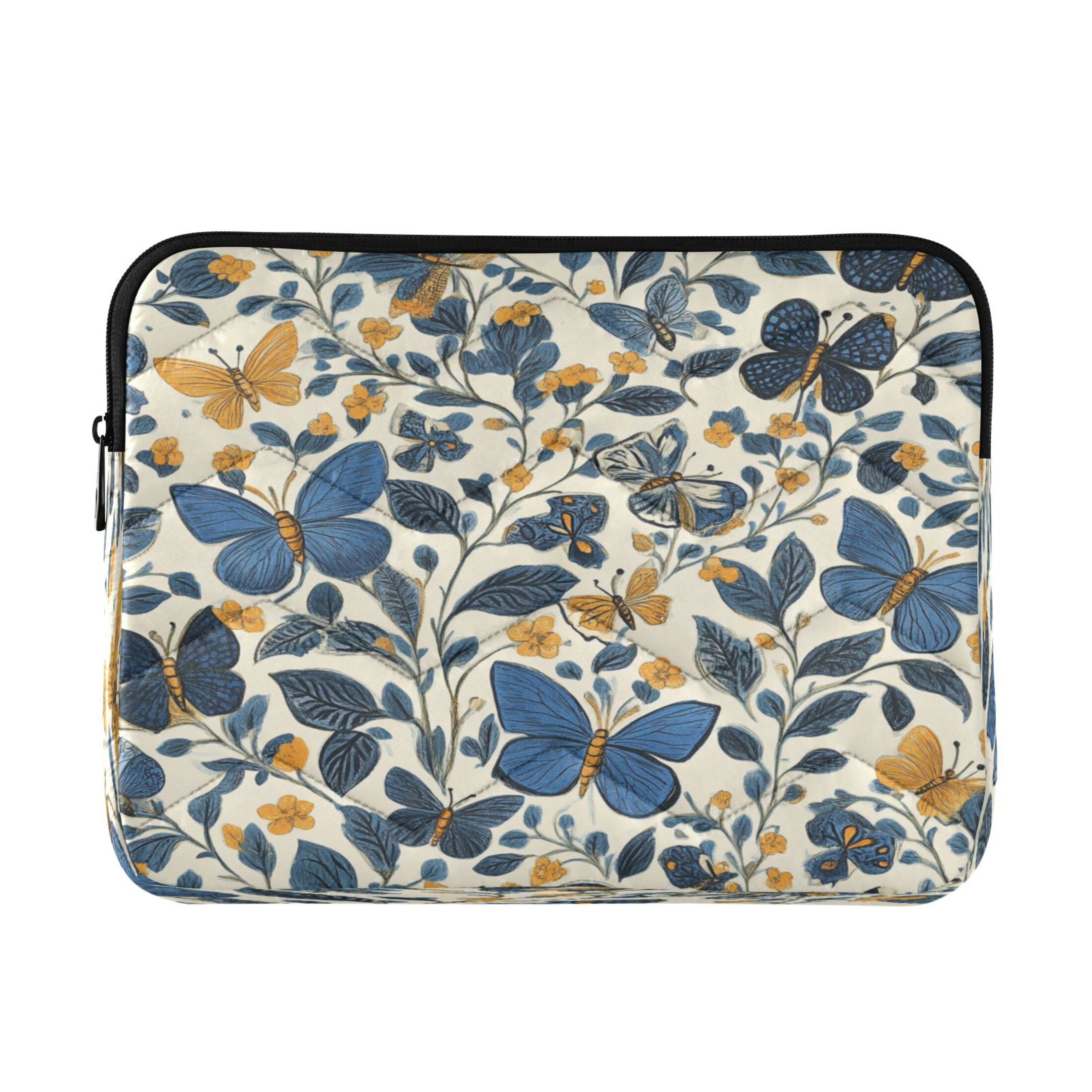WOBOGO Blue Butterflies Pattern Laptop Sleeve 15.7 inch Lightweight ...