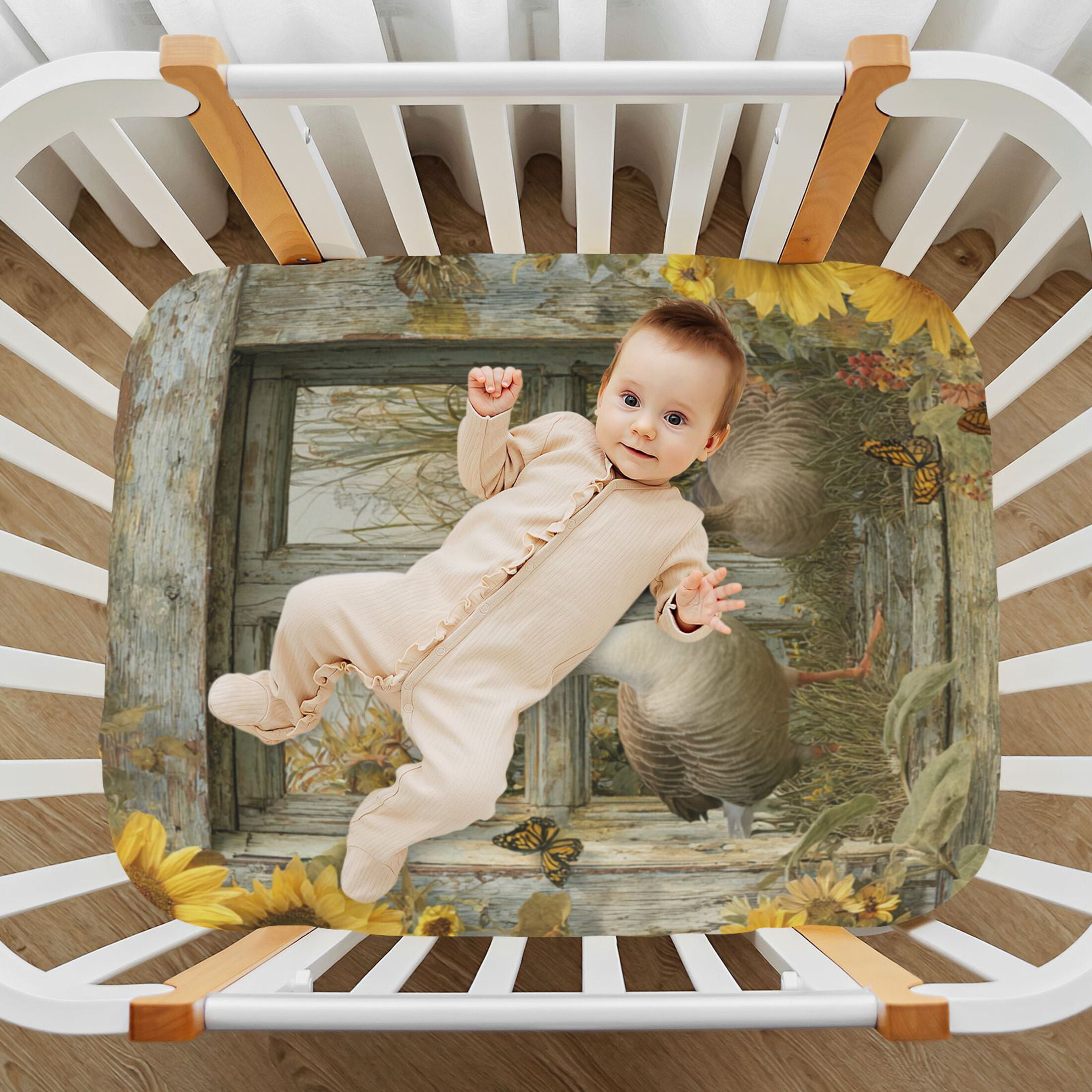 WOBOGO Blue Macaw Baby Playmats Extra Large Waterproof Rollable ...