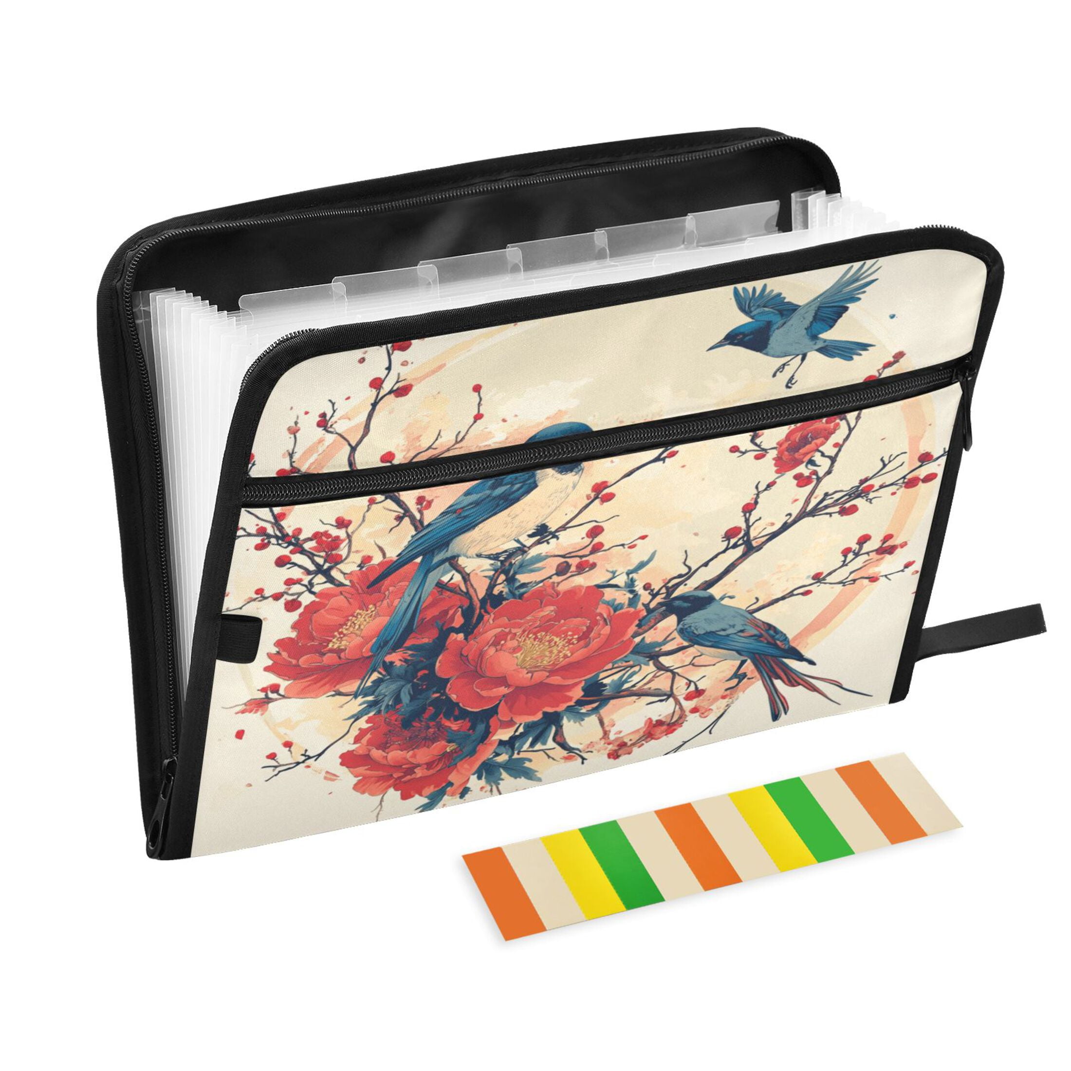 WOBOGO Blue Magpie Expanding File Folder Letter Size Accordion Filing ...