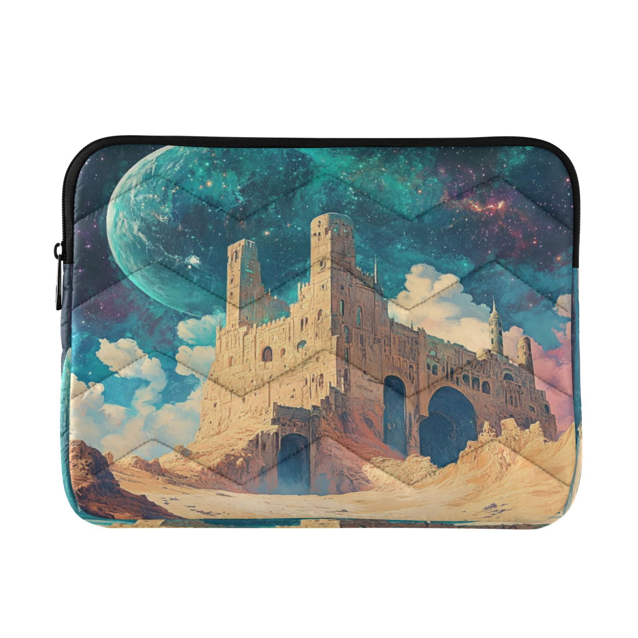 WOBOGO Blue Moon Laptop Sleeve 15.7 inch Lightweight Zipper Design Soft ...