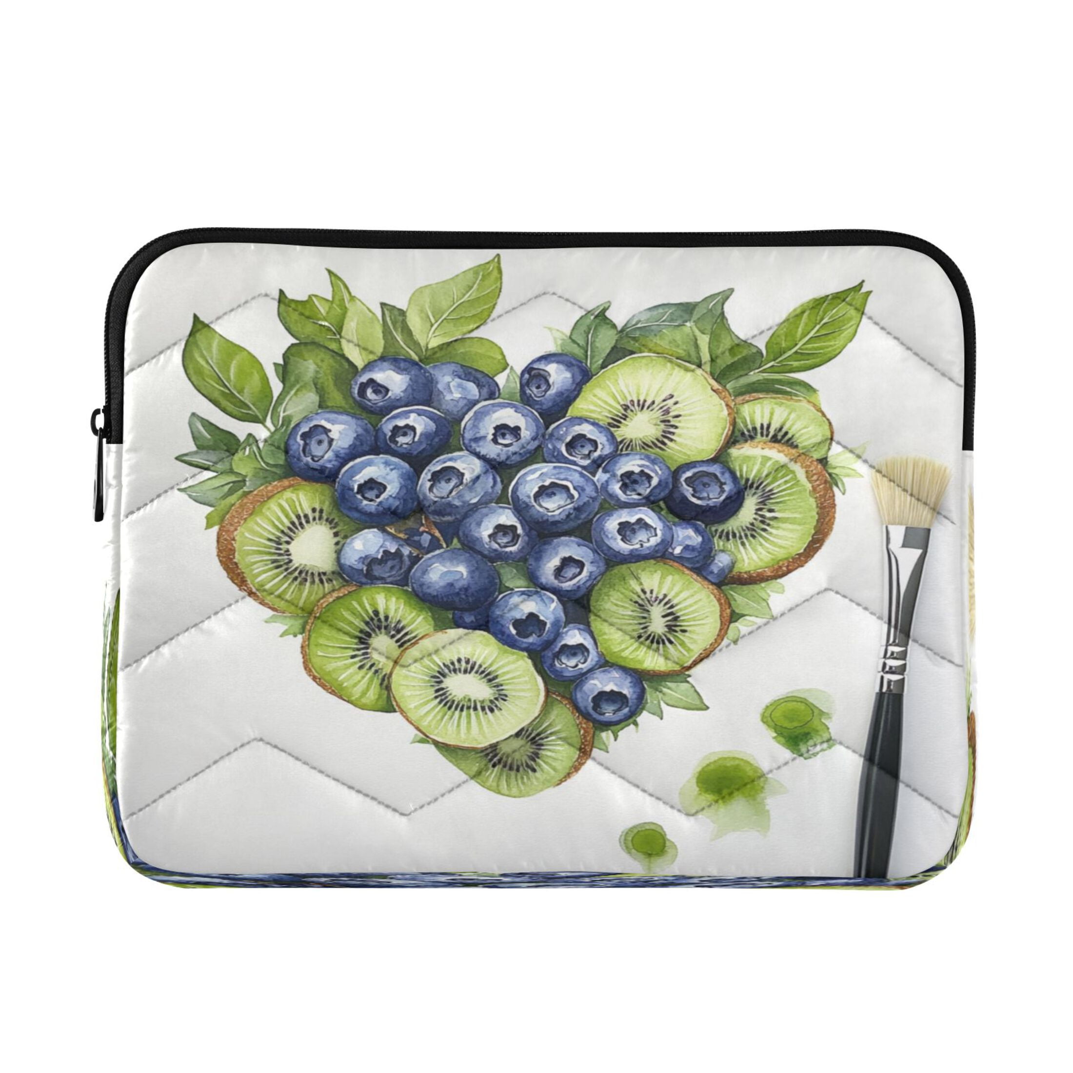 WOBOGO Blueberry Kiwi Fruit Plate Laptop Sleeve 13.4 inch Lightweight ...