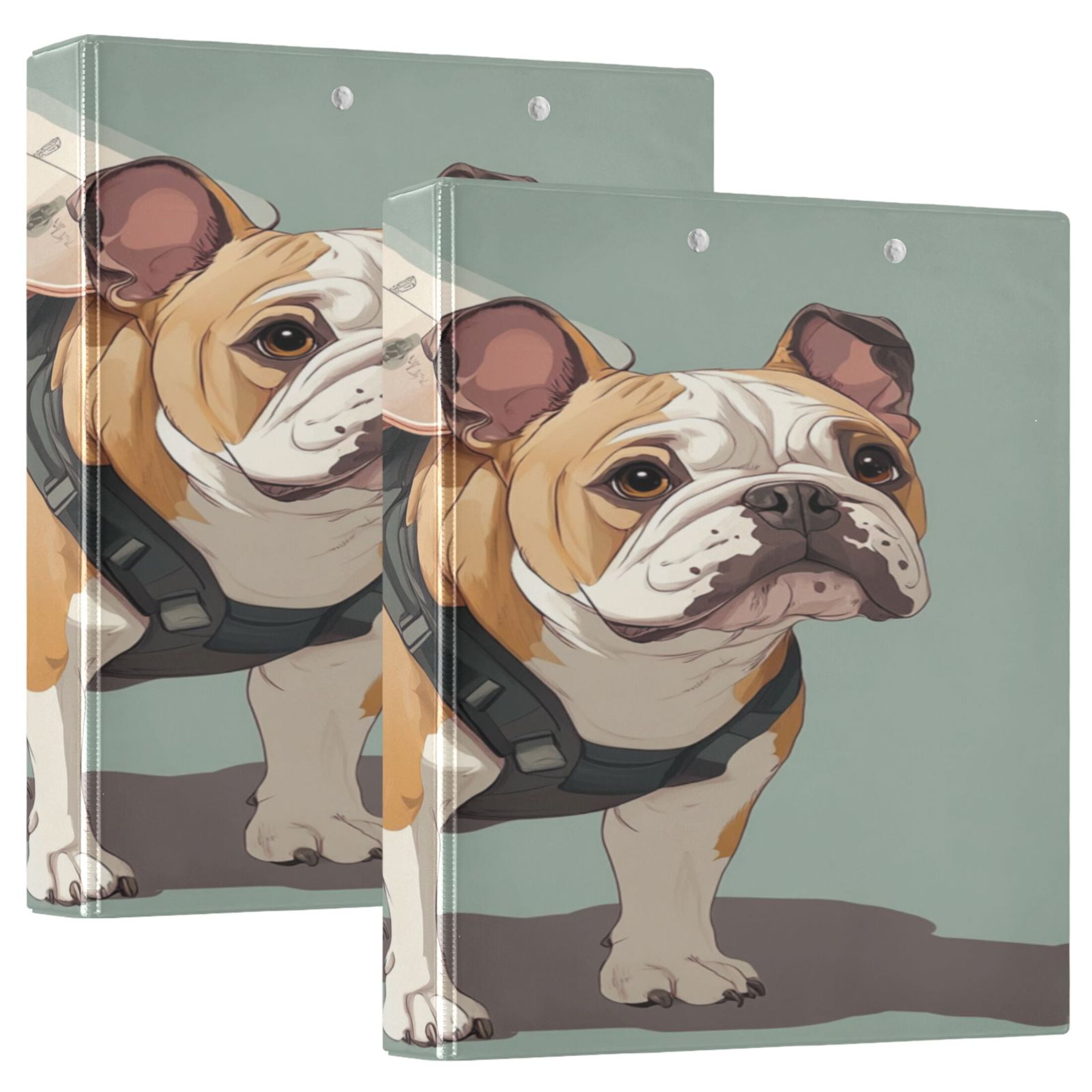 WOBOGO Bulldog Carrying Skateboards File Folders Extra Large Capacity ...