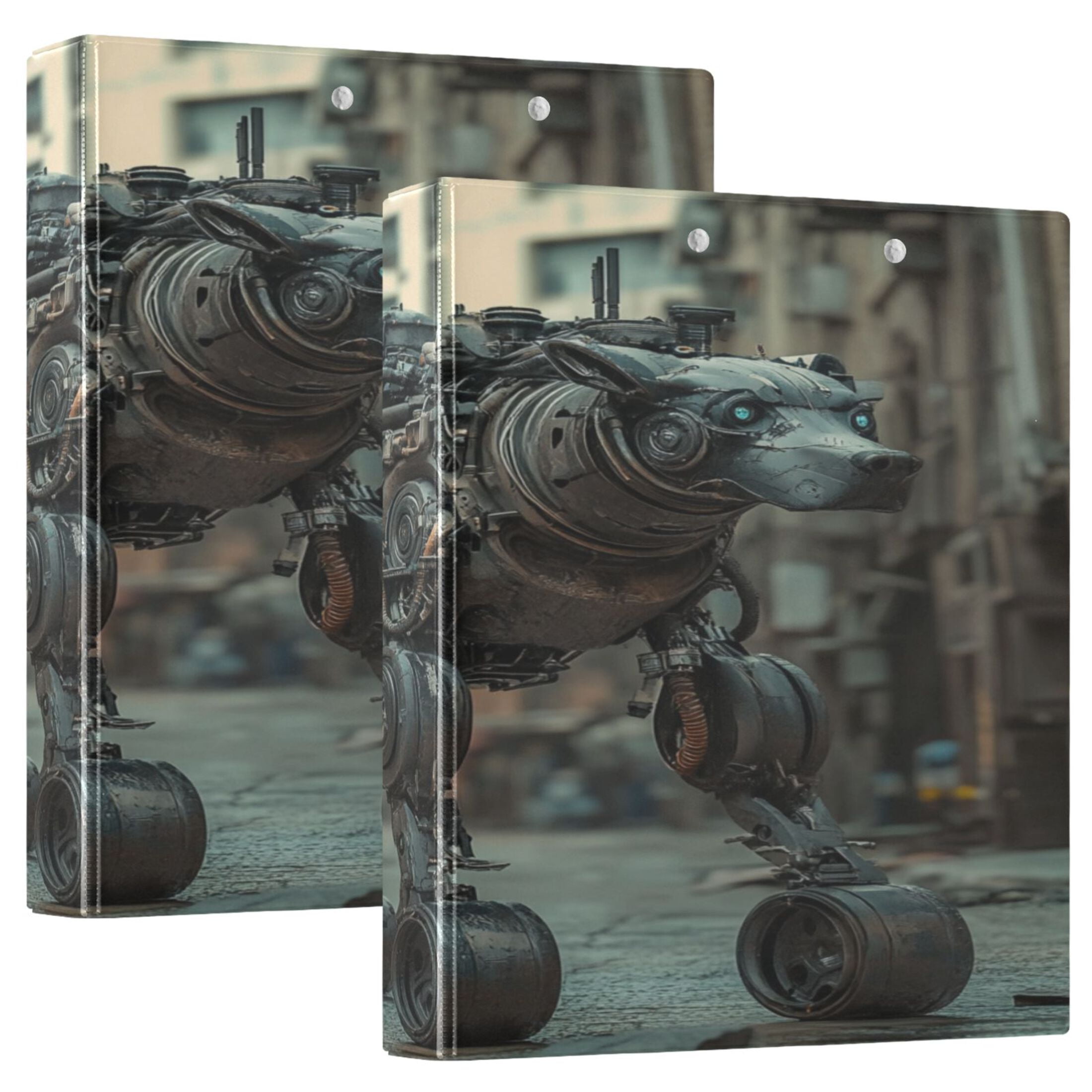 WOBOGO Bully Robot Dog Patterns File Folders Extra Large Capacity to ...