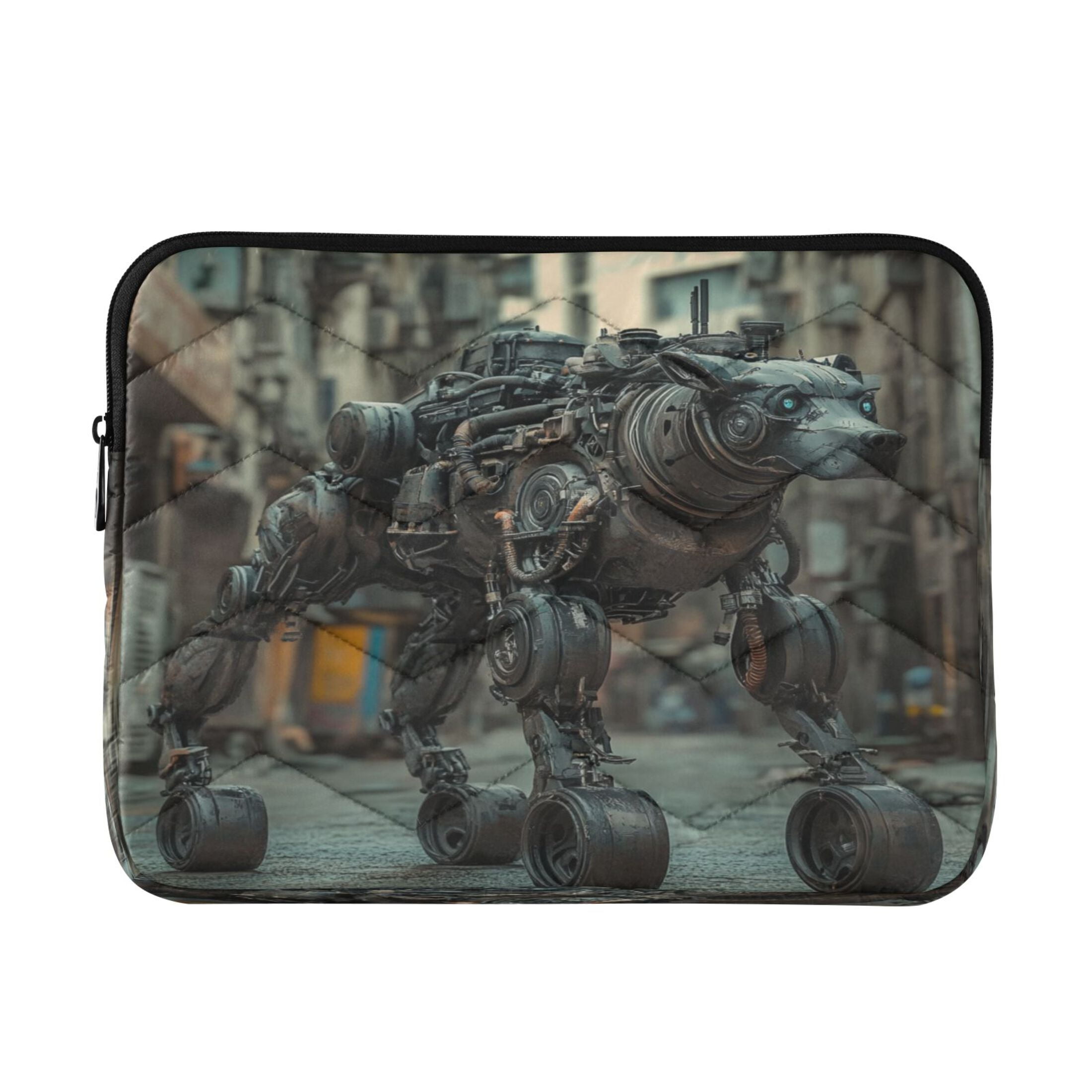 WOBOGO Bully Robot Dog Patterns Laptop Sleeve 13.4 inch Lightweight ...