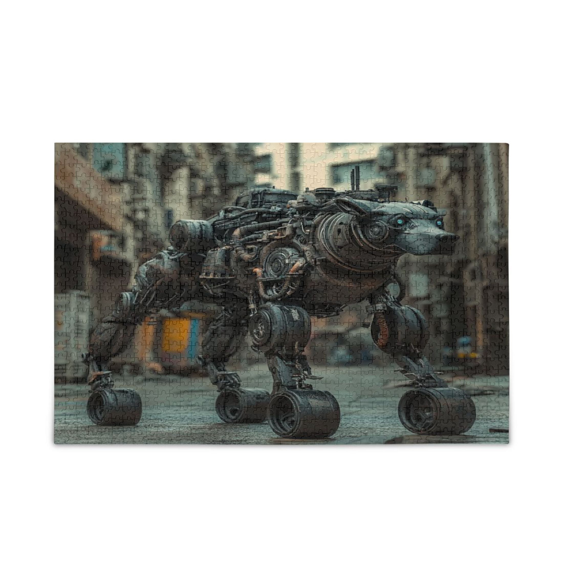 WOBOGO Bully Robot Dog Patterns Puzzle Challenge 1000 Piece Jigsaw ...